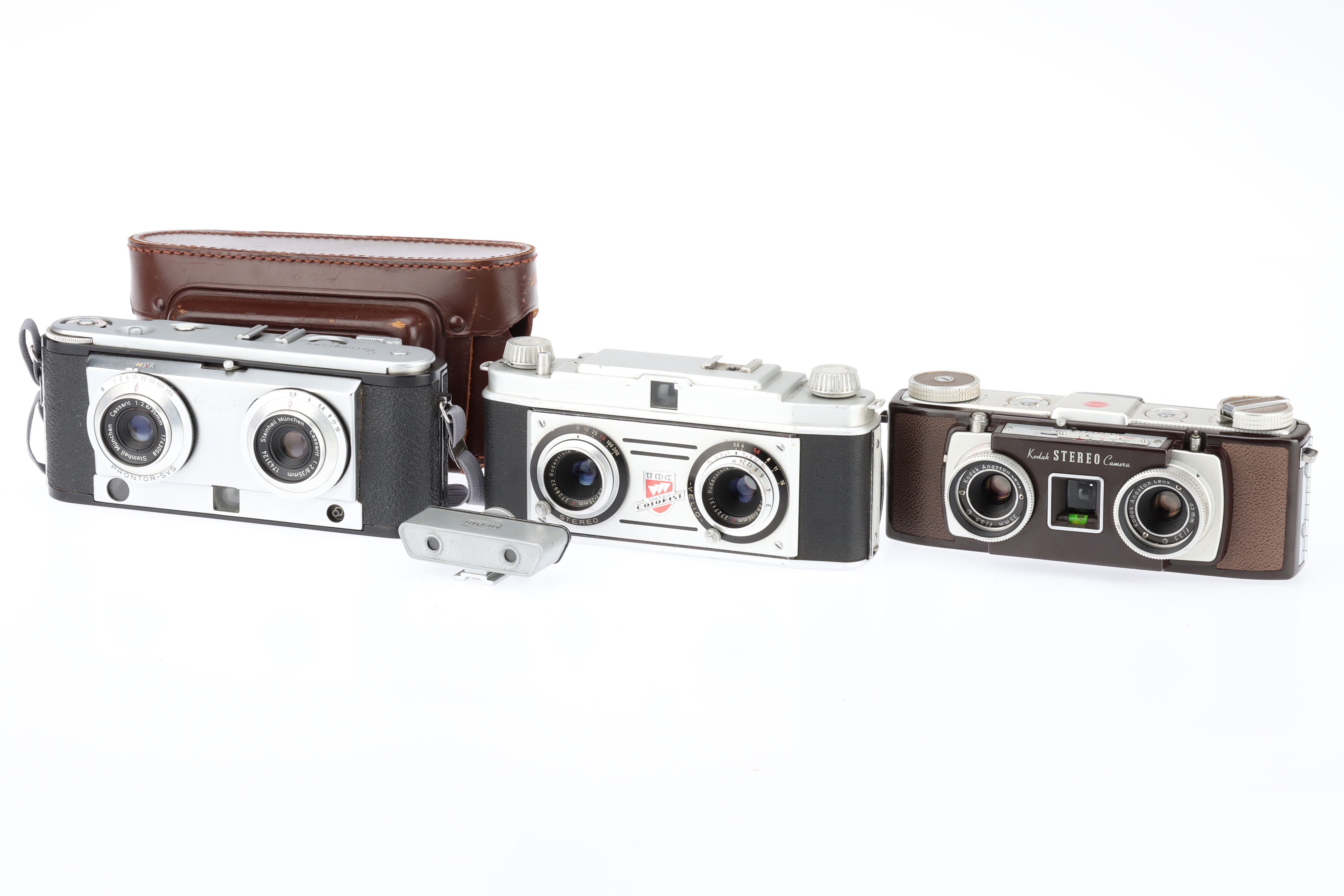 Lot 257 - Three Stereo 35mm Stereoscopic Cameras,