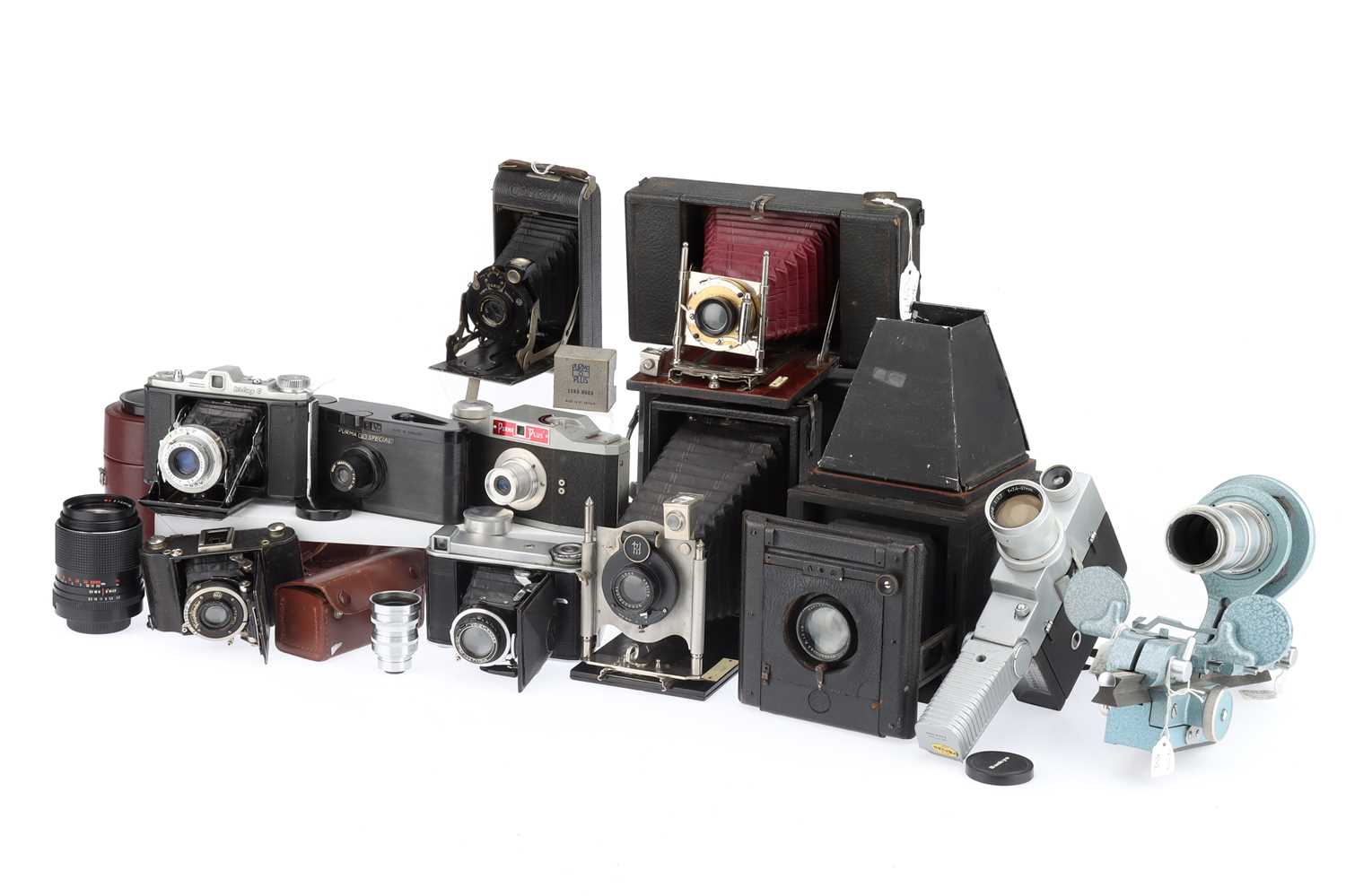 Lot 291 - A Mixed Selection of Cameras & Accessories,