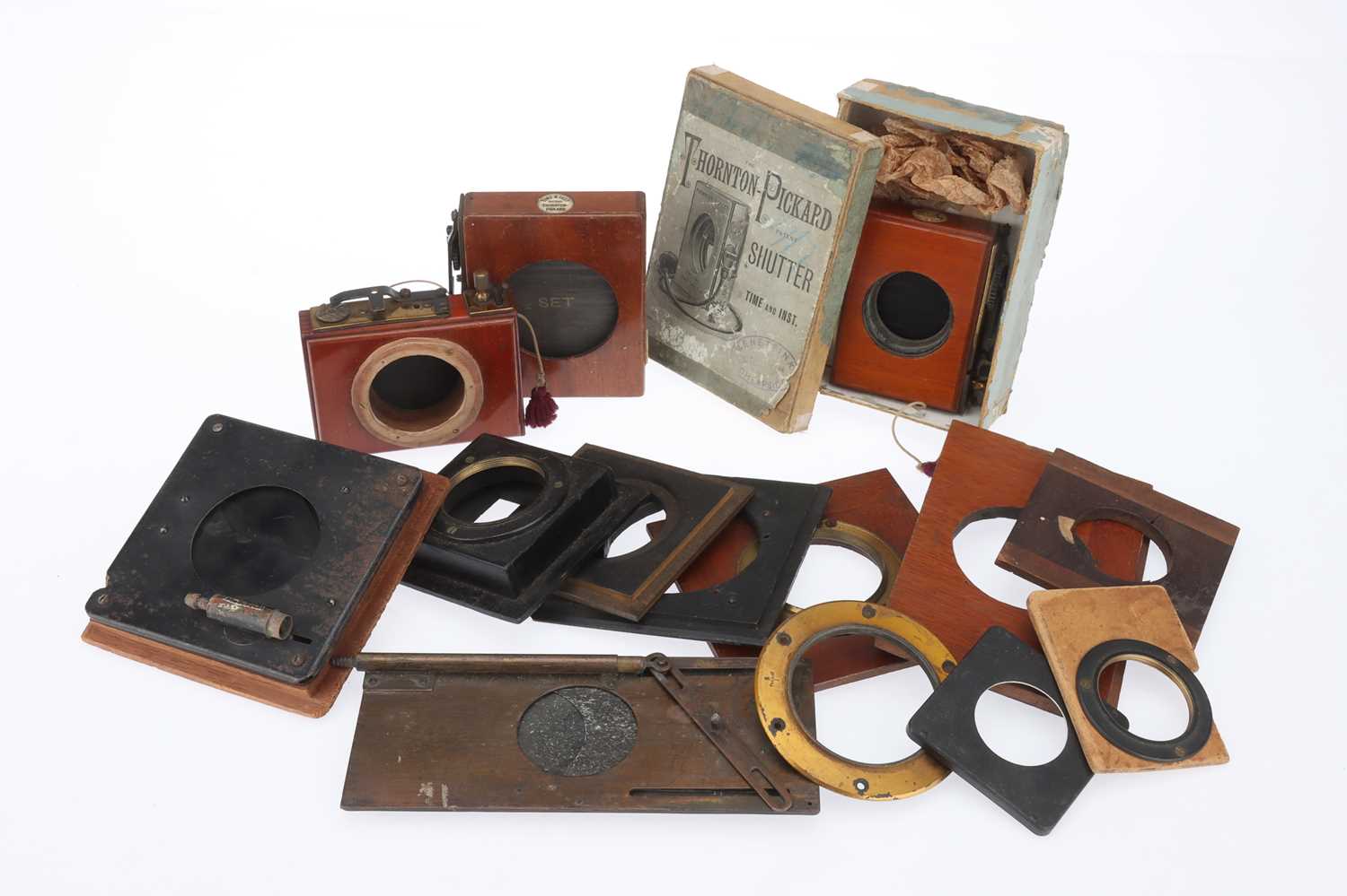 Lot 386 - A Selection of Shutters & Lens Boards,
