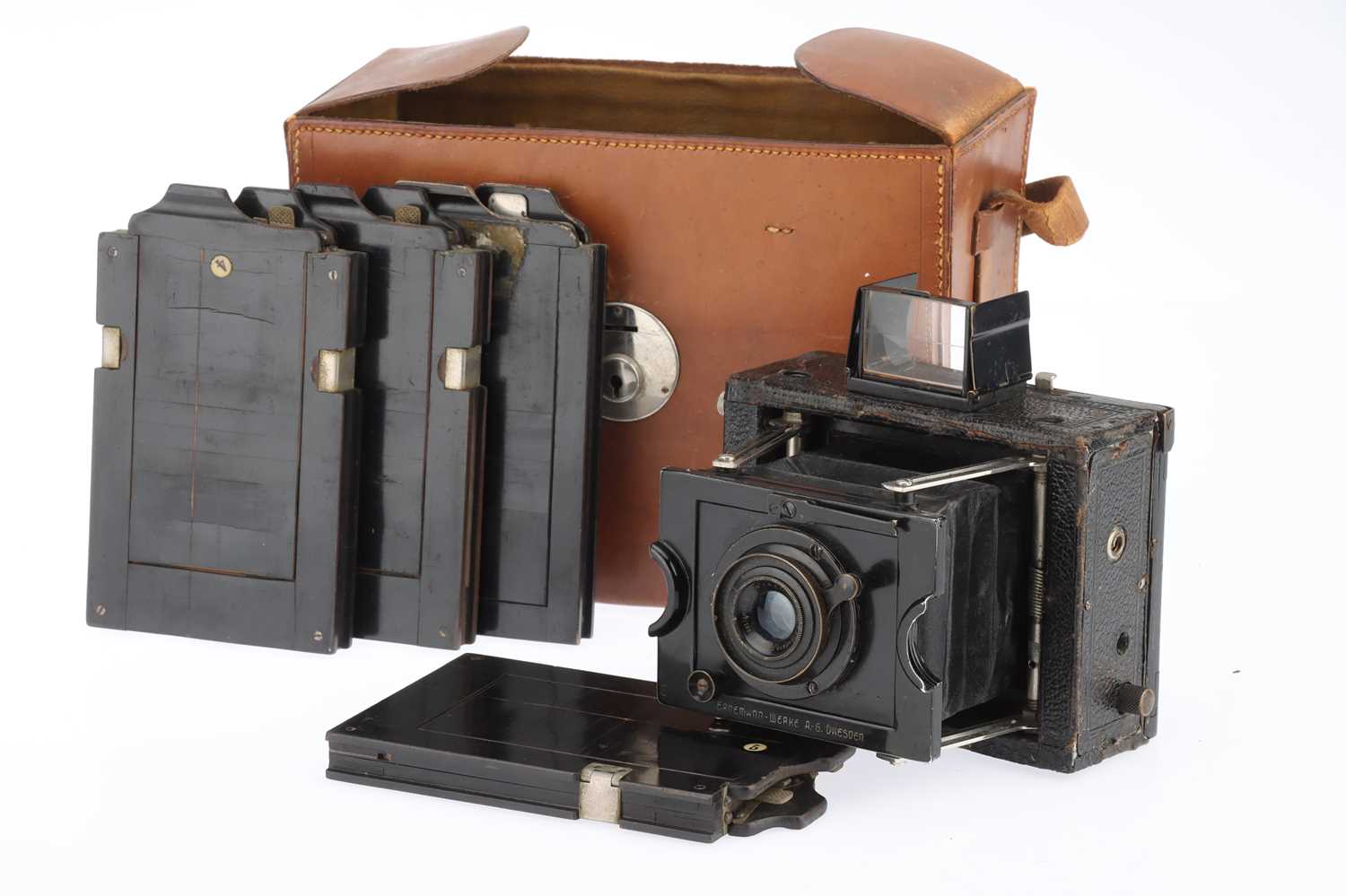 Lot 296 - An Ernemann Klapp Strutt Camera,