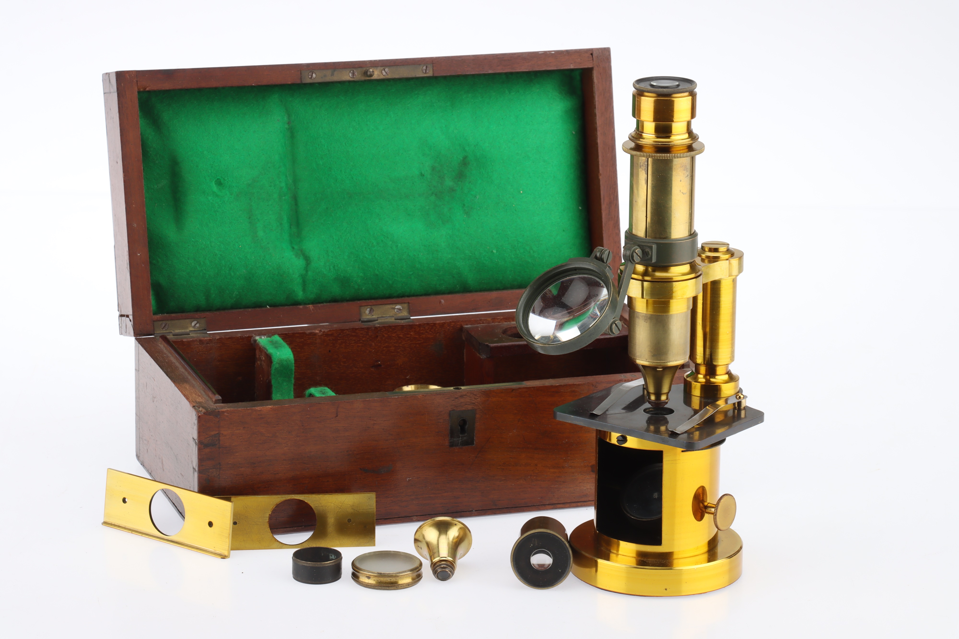 Lot 701 - French Compound Microscope,