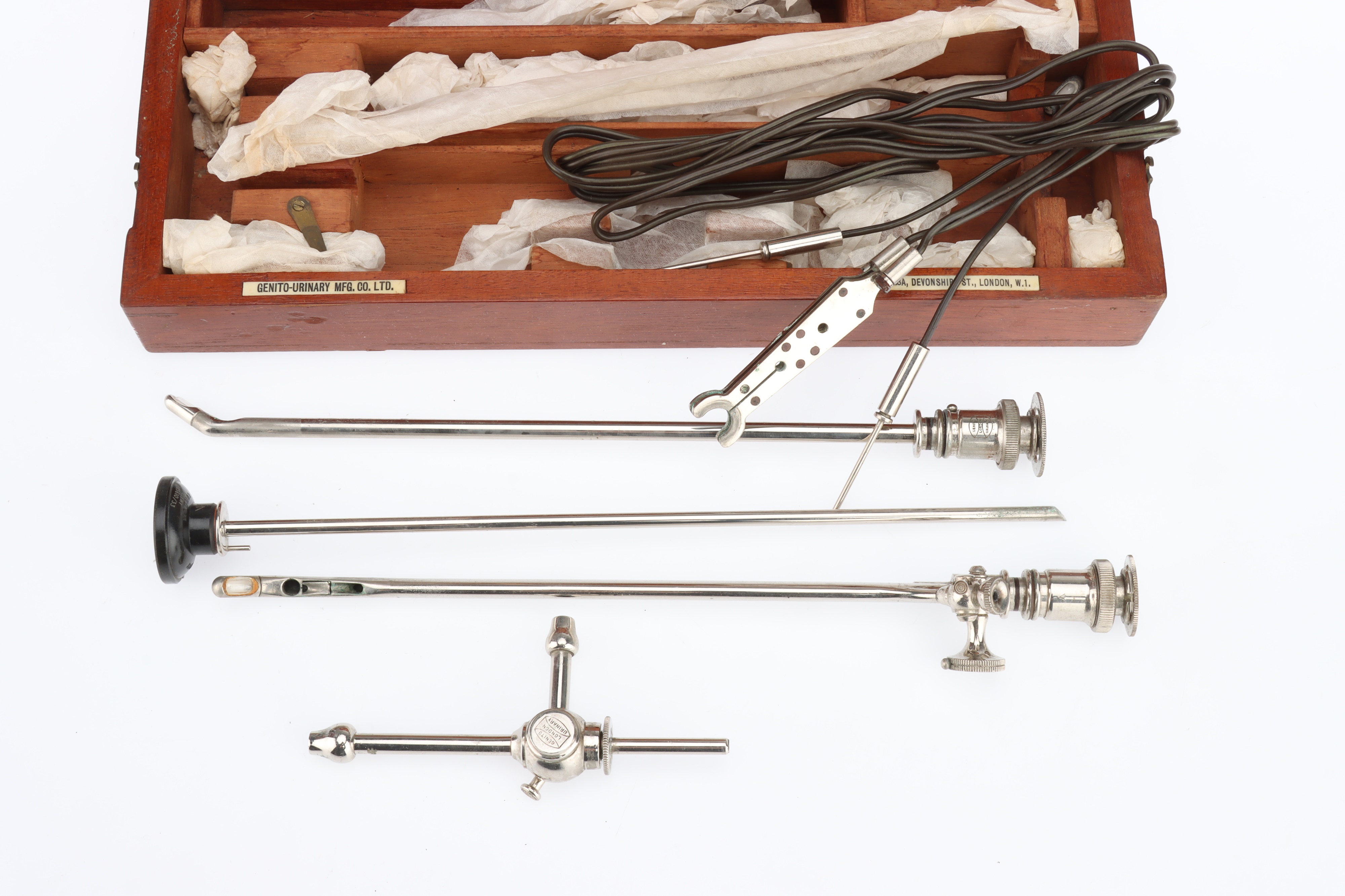 Lot 809 - A Cystoscope Set - From the Down Brothers