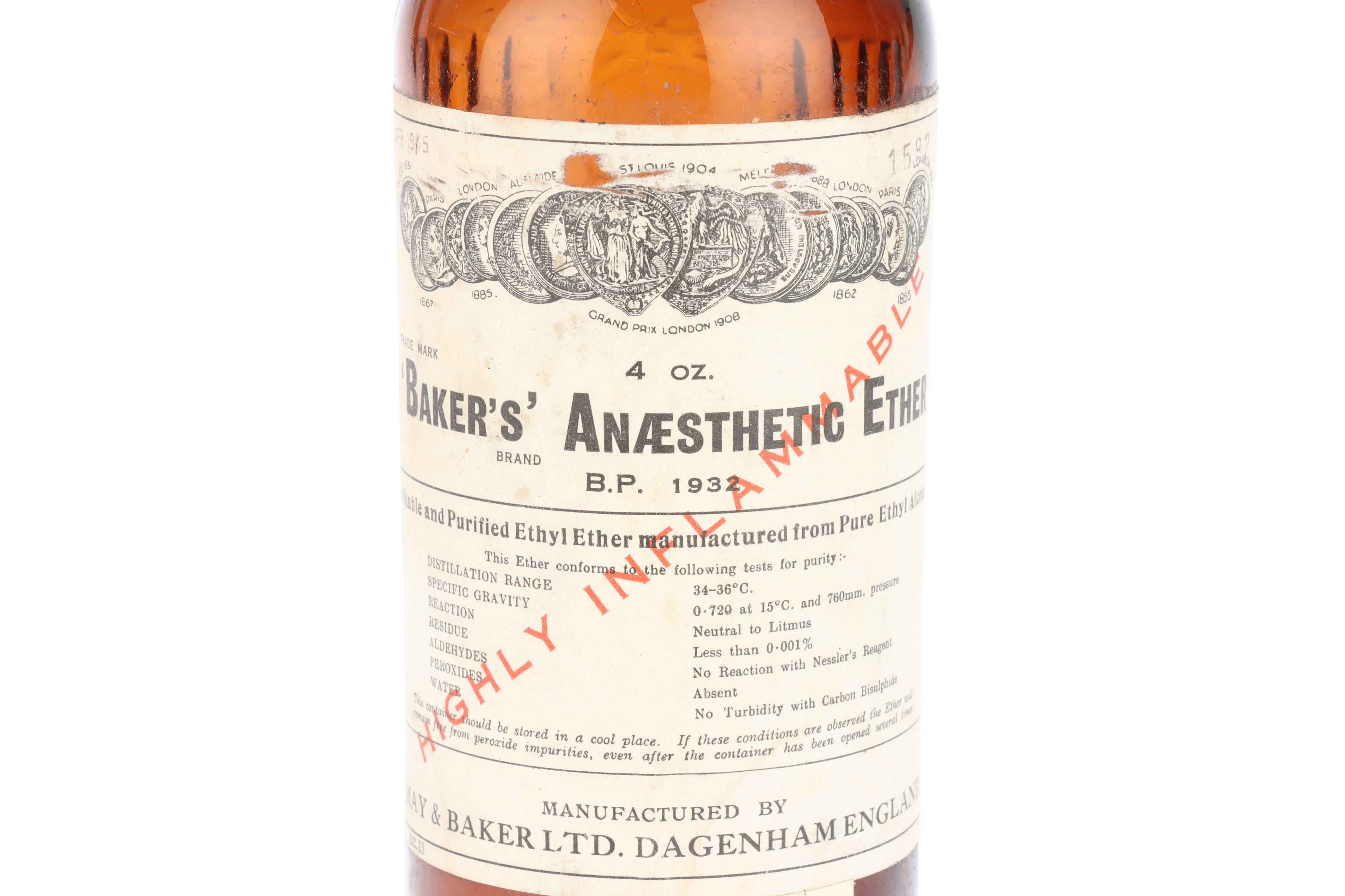 Lot 779 - Apothecary Chemists Bottle for Anaesthetic