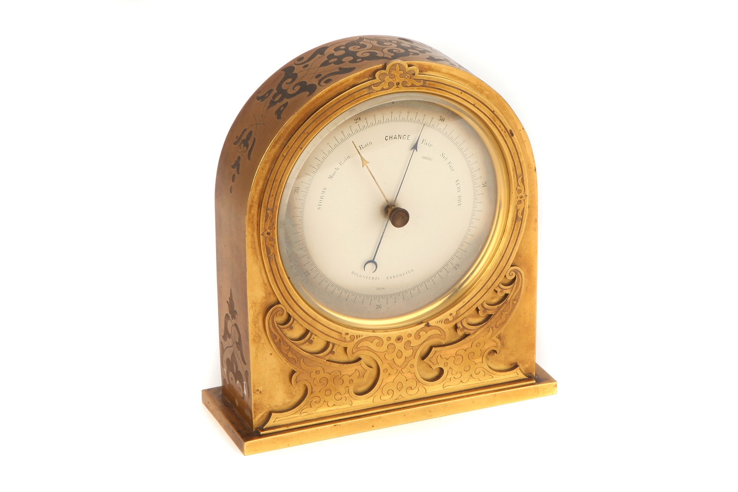 Lot 104 - A Good Quality Aneroid Barometer,