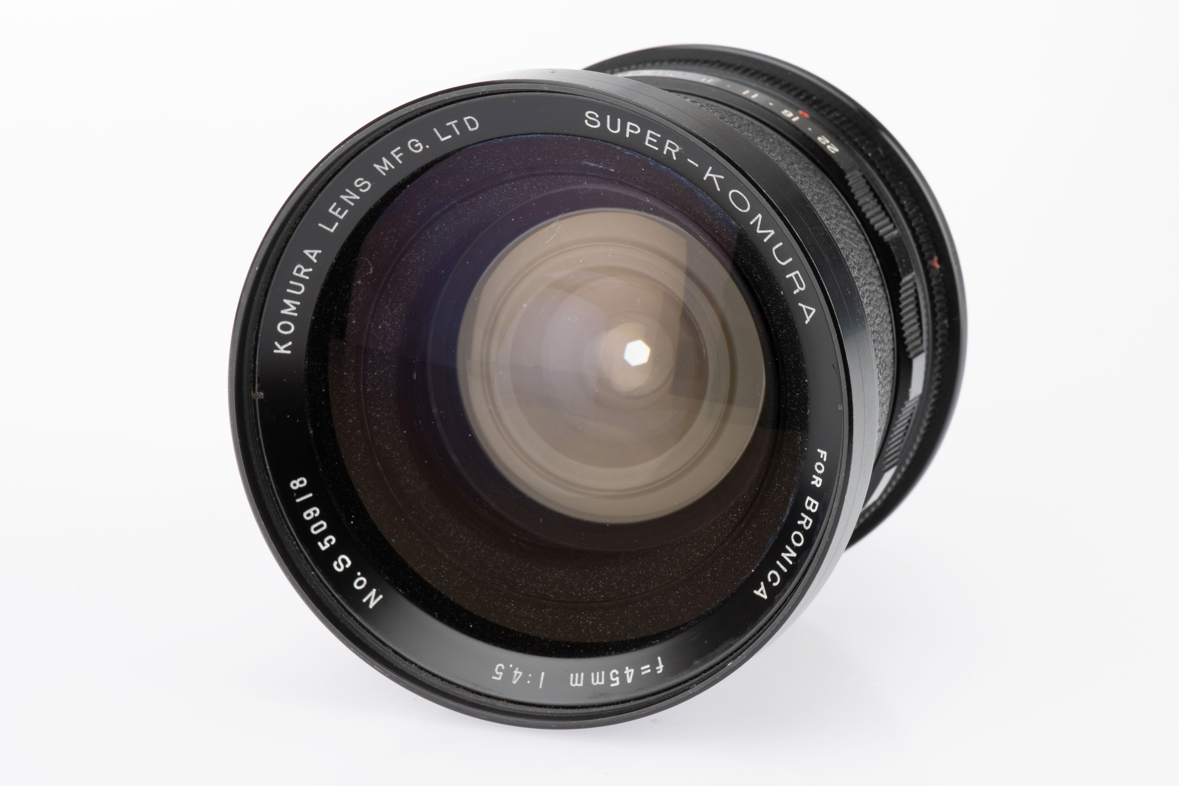 Lot 227 - A Komura Super-Komura f/4.5 45mm Camera Lens,