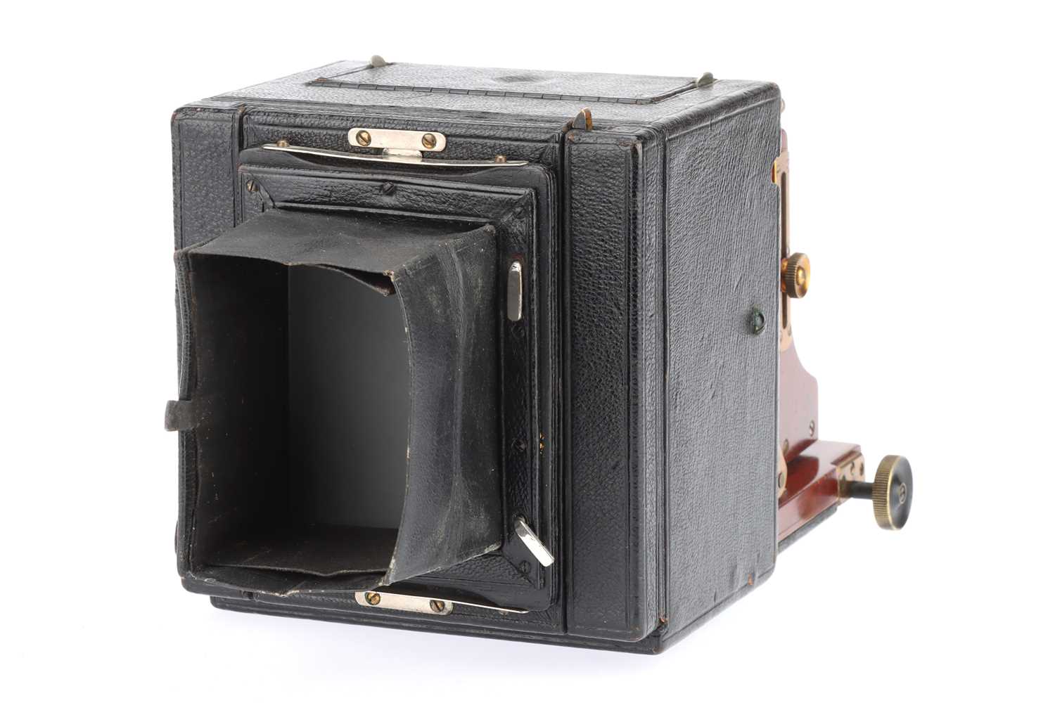 Lot 250 - A Sinclair & Co. Una 2¼x3¼" Mahogany Hand