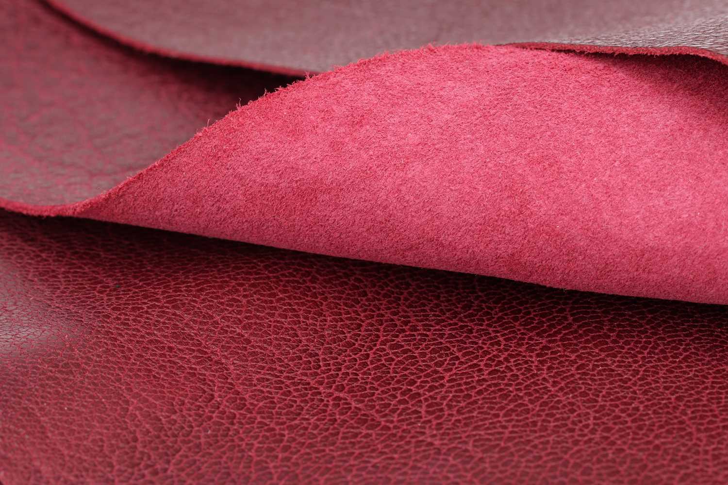 Lot 315 - A Selection of Red Leather for Bellows