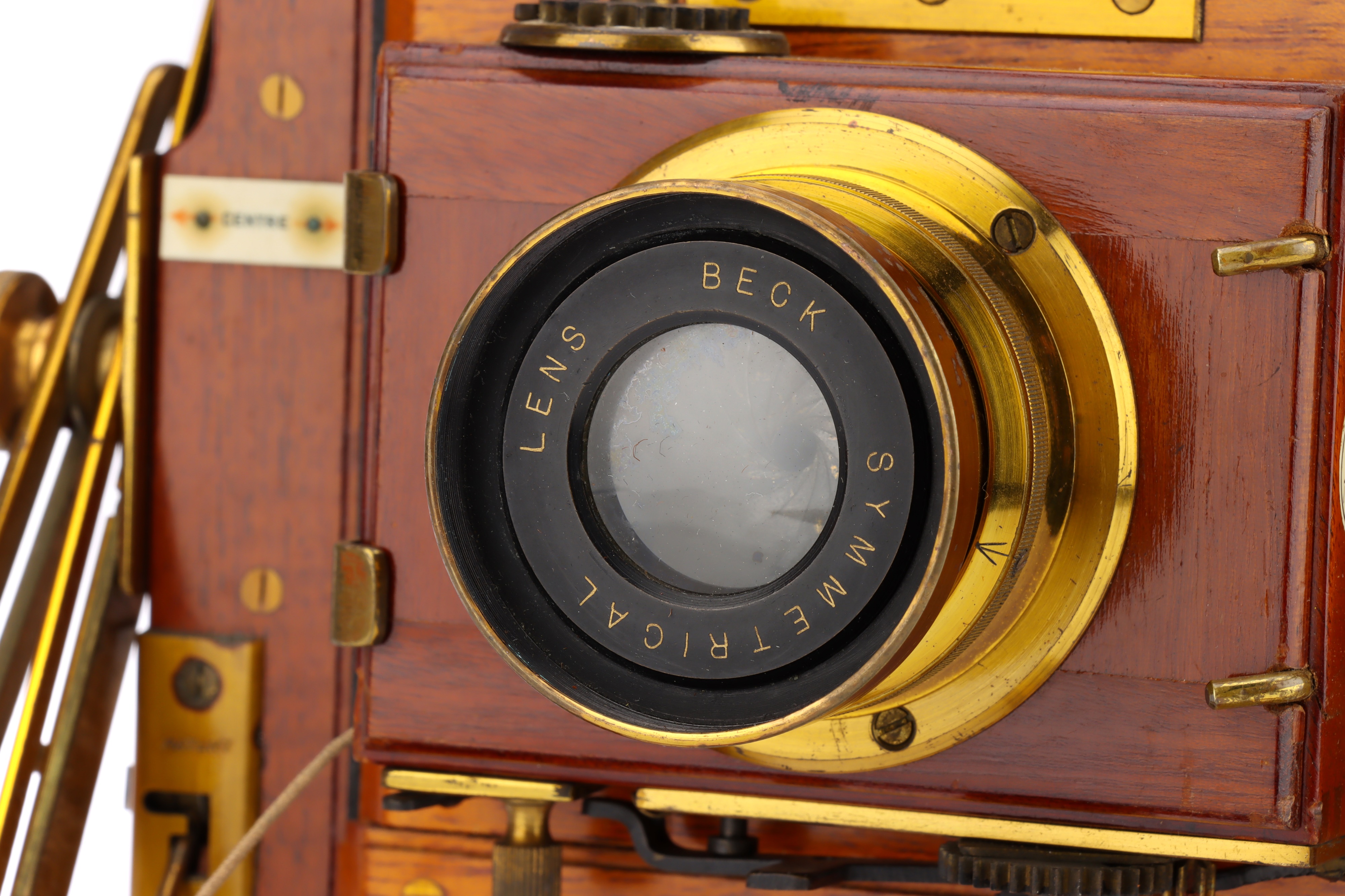 Lot 248 - A Good Brass Bound Half Plate Field Camera