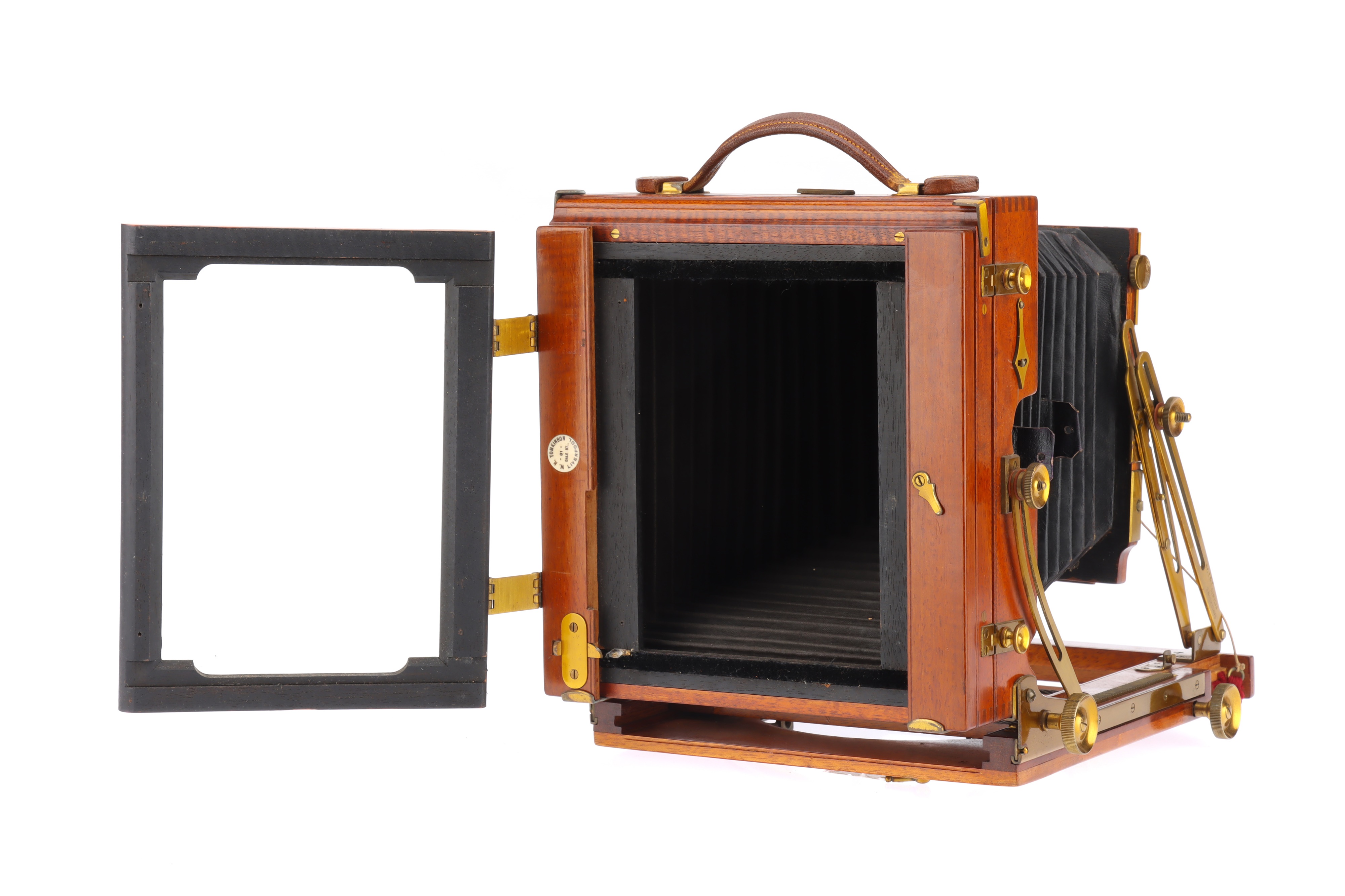 Lot 248 - A Good Brass Bound Half Plate Field Camera