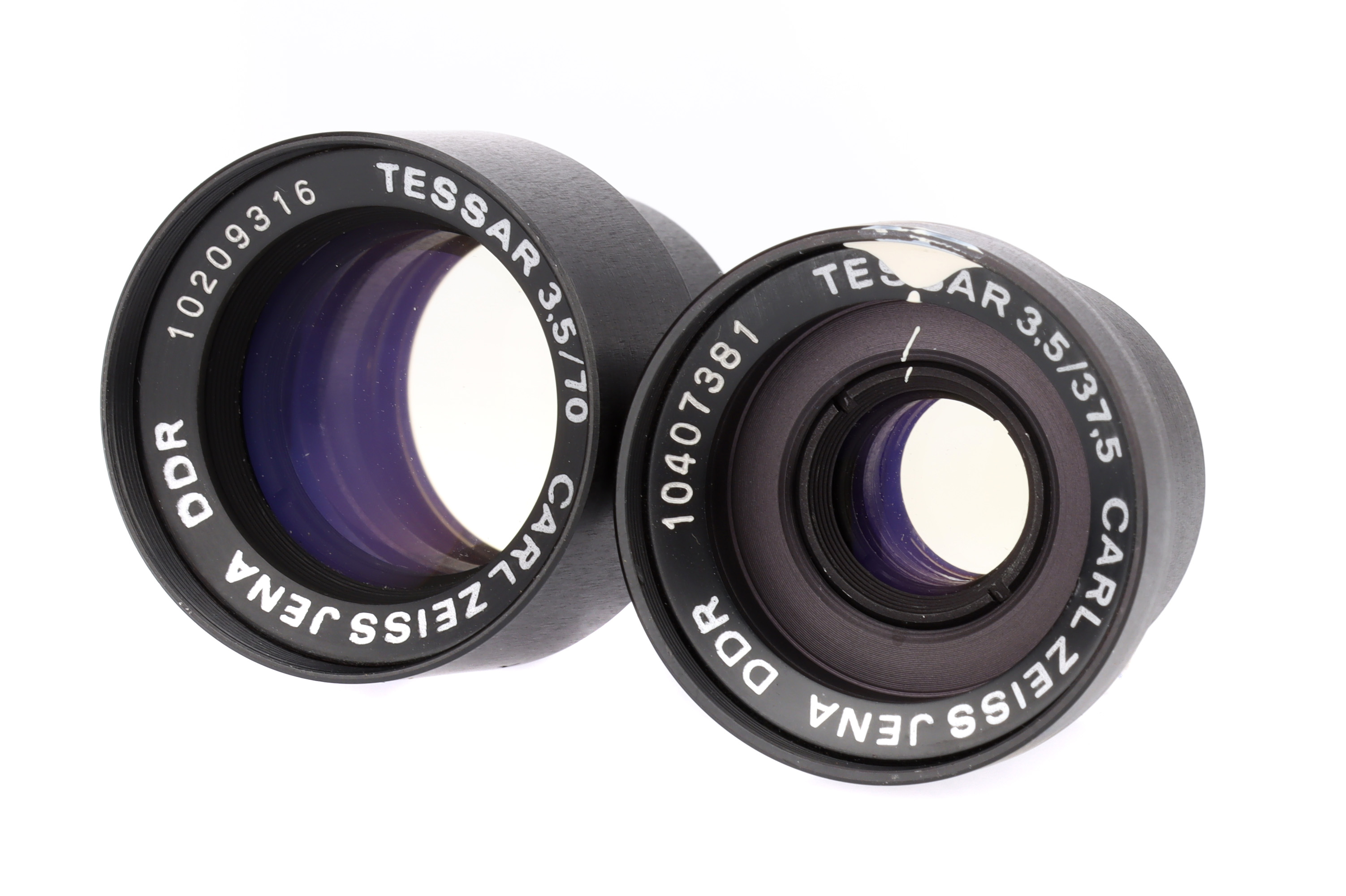 Lot 352 - A Pair of Carl Zeiss Jena Tessar Lens Blocks,