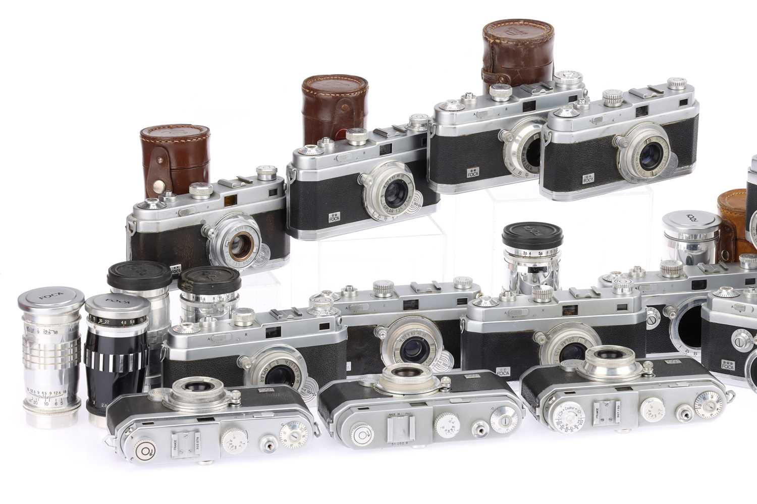 Lot 120 - A Selection of Foca Screw Mount Cameras