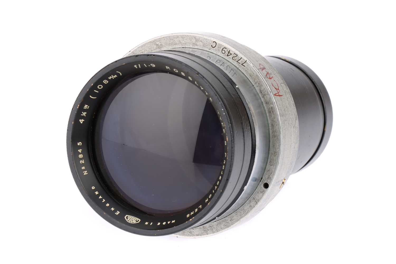 Lot 358 - A Ross London Rosslyte Type B f/1.9 108mm
