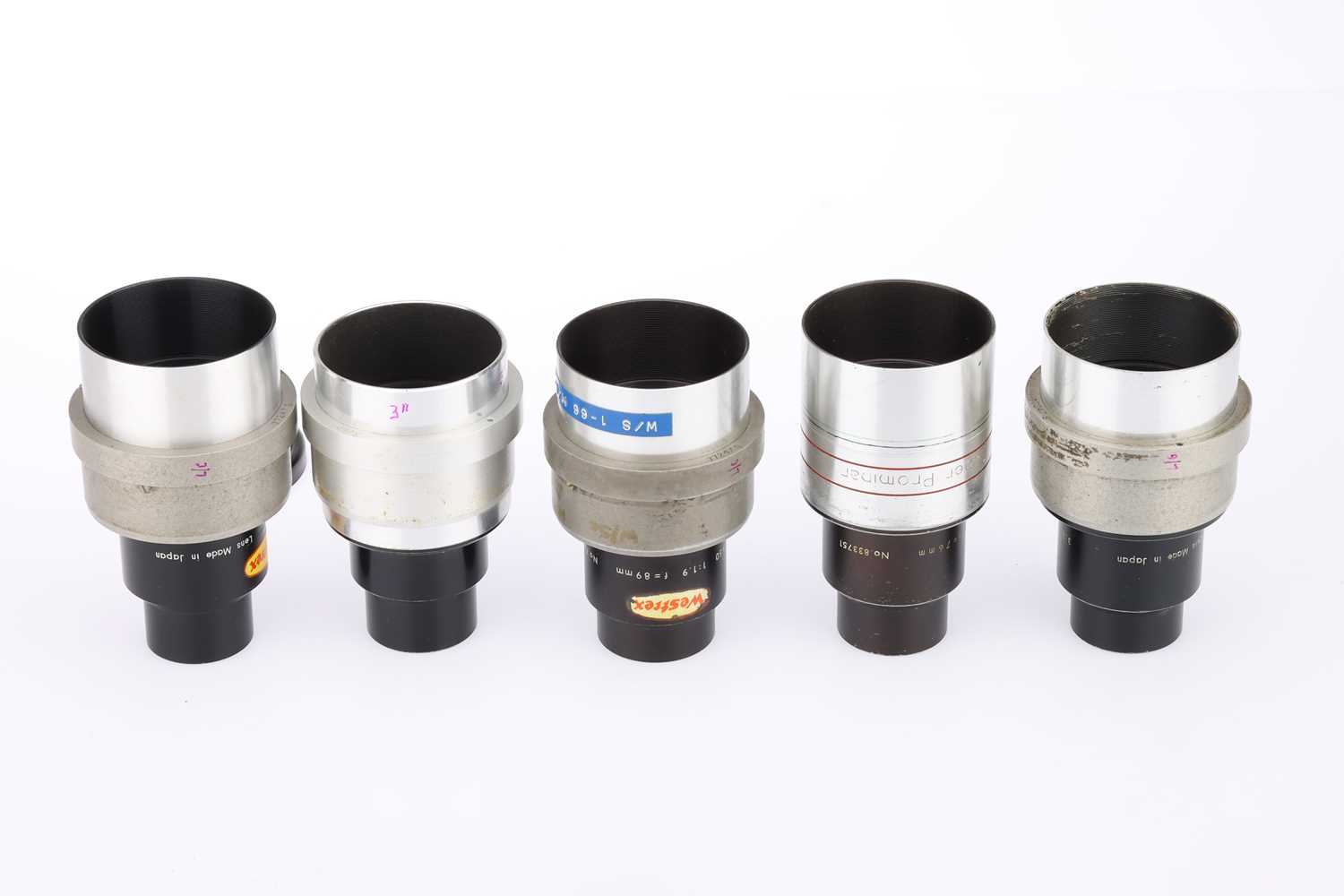 Lot 508 - A Selection of Kowa Cinema Projection Lenses