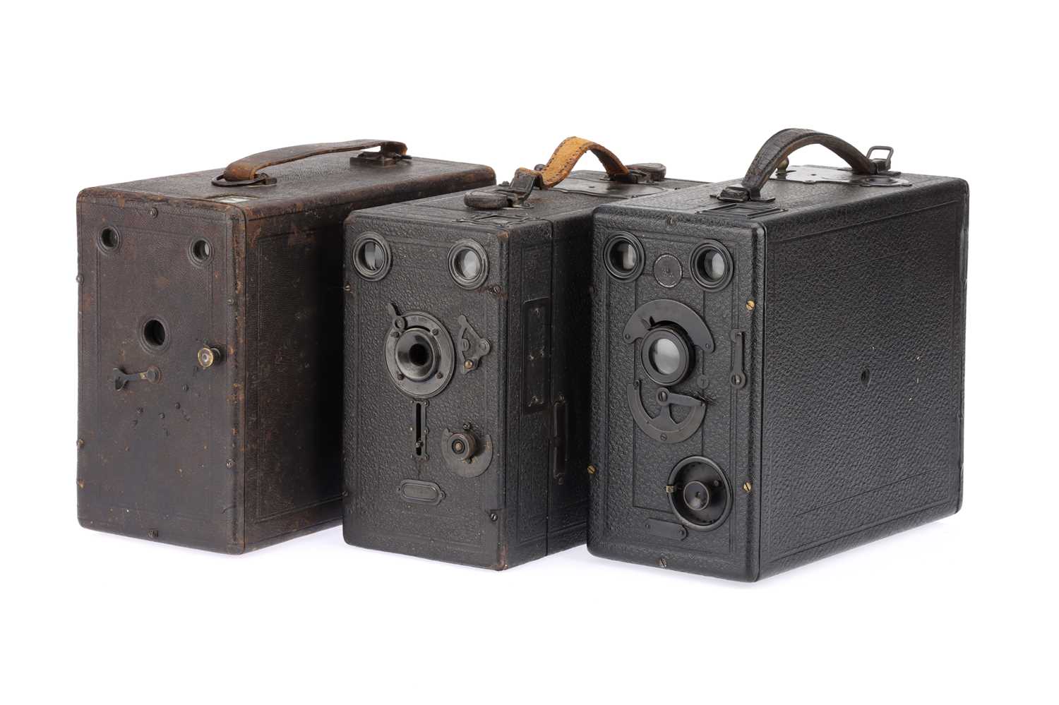 Lot 445 - Three Detective Type Drop Plate Cameras,