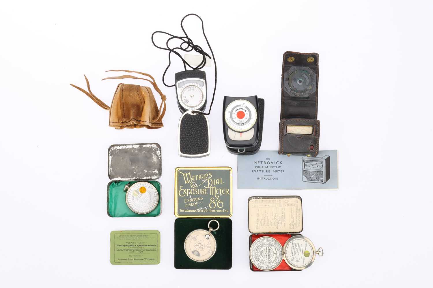 Lot 620 - A Collection of Early Exposure Meters
