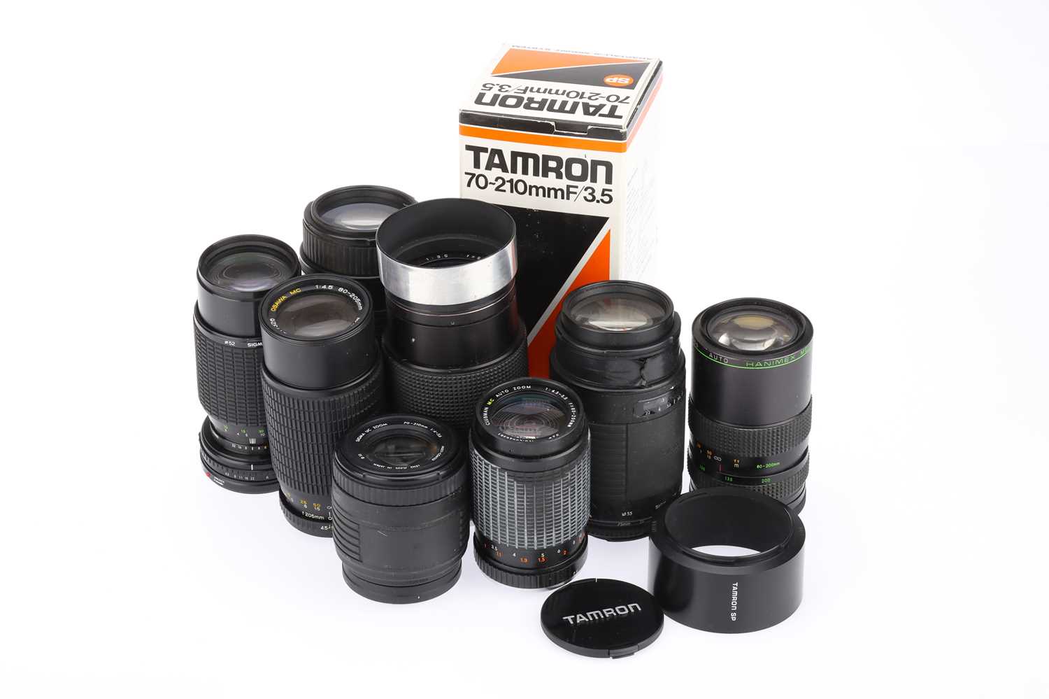 Lot 488 - A Selection of Eight Zoom Lenses,