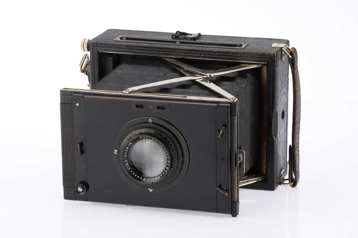 Lot 305 - A Zeiss Ikon Nettel Folding Strut Camera,