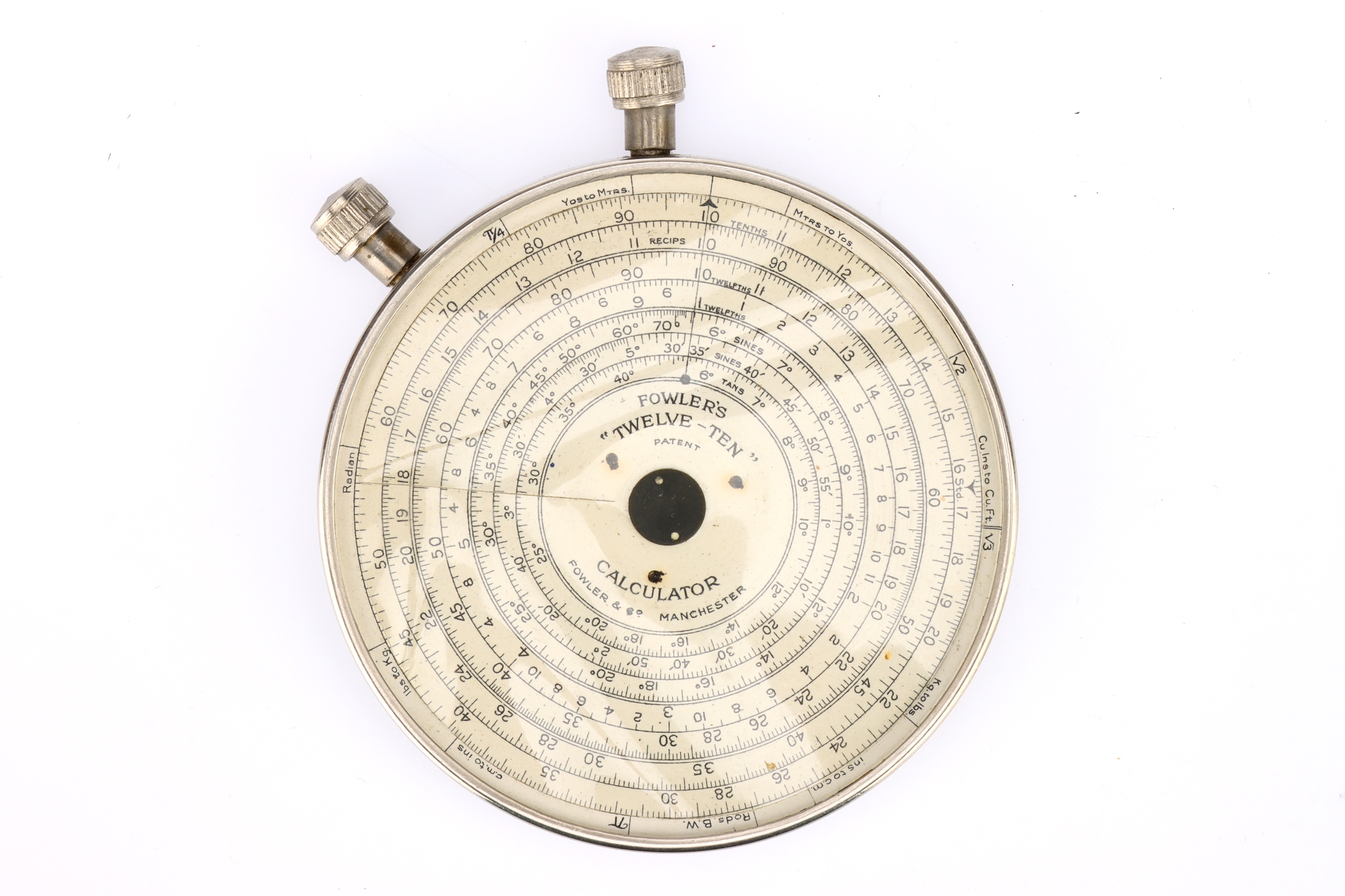 Lot 771 - A Fowlers "Twelve-Ten" Dial Set Calculator,