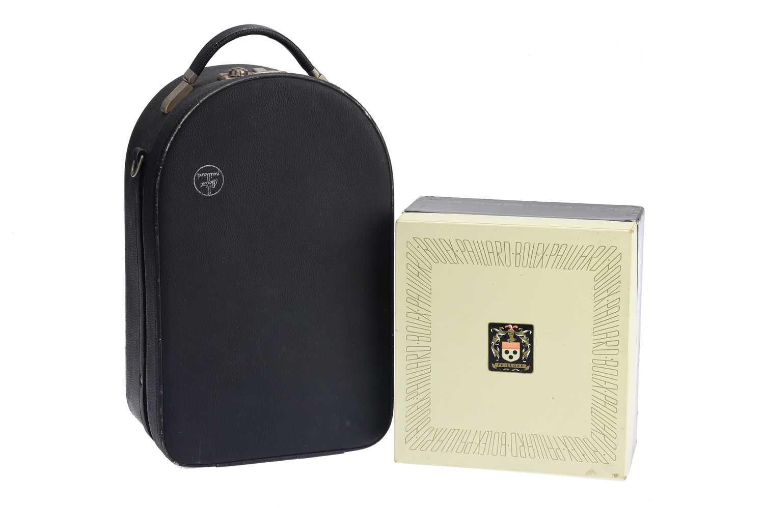 Lot 418 - A Paillard Bolex Outfit Case and Retail Box,