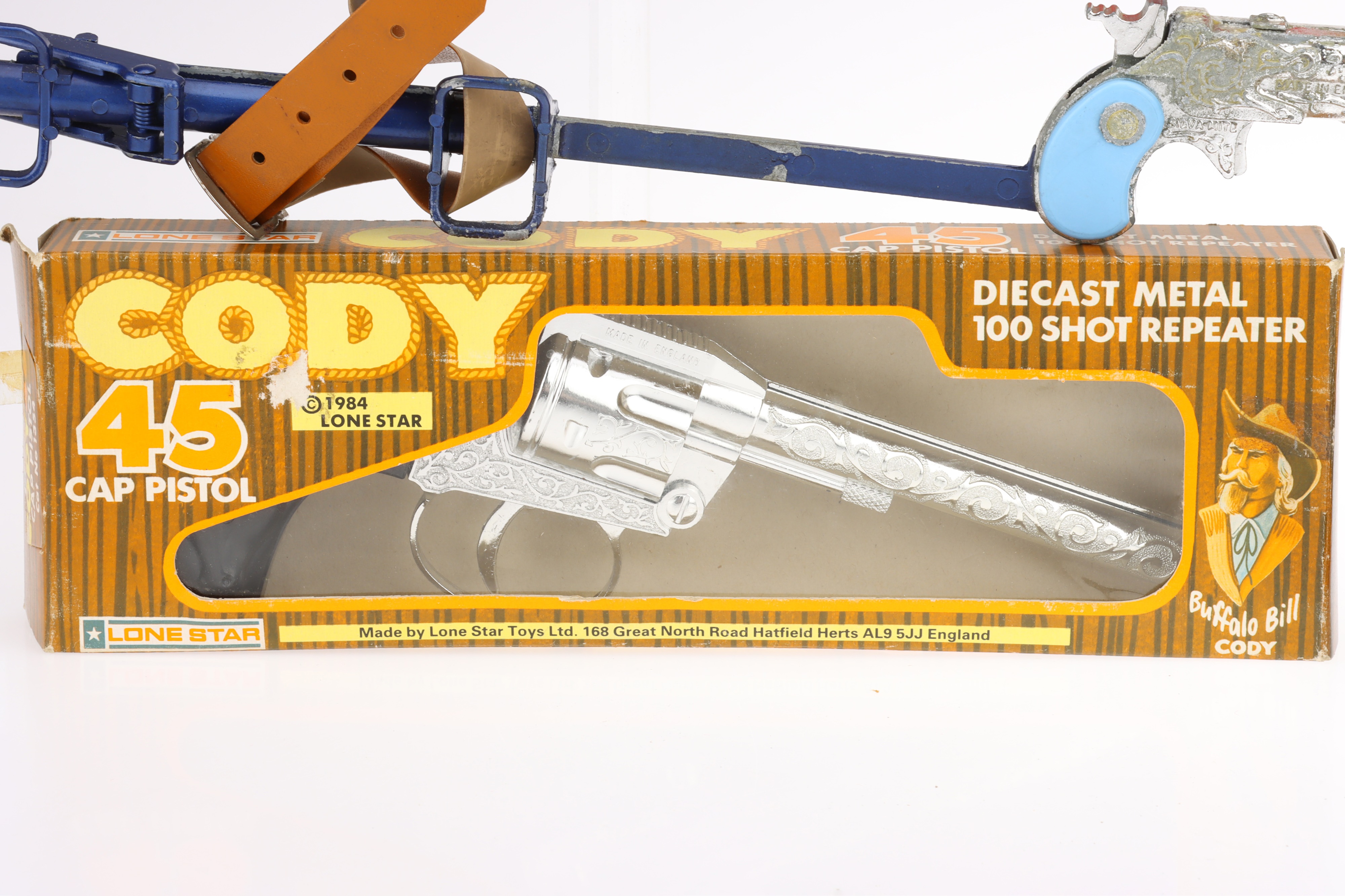 Lot 940 - Boxed Wild West cap guns by Lone Star,