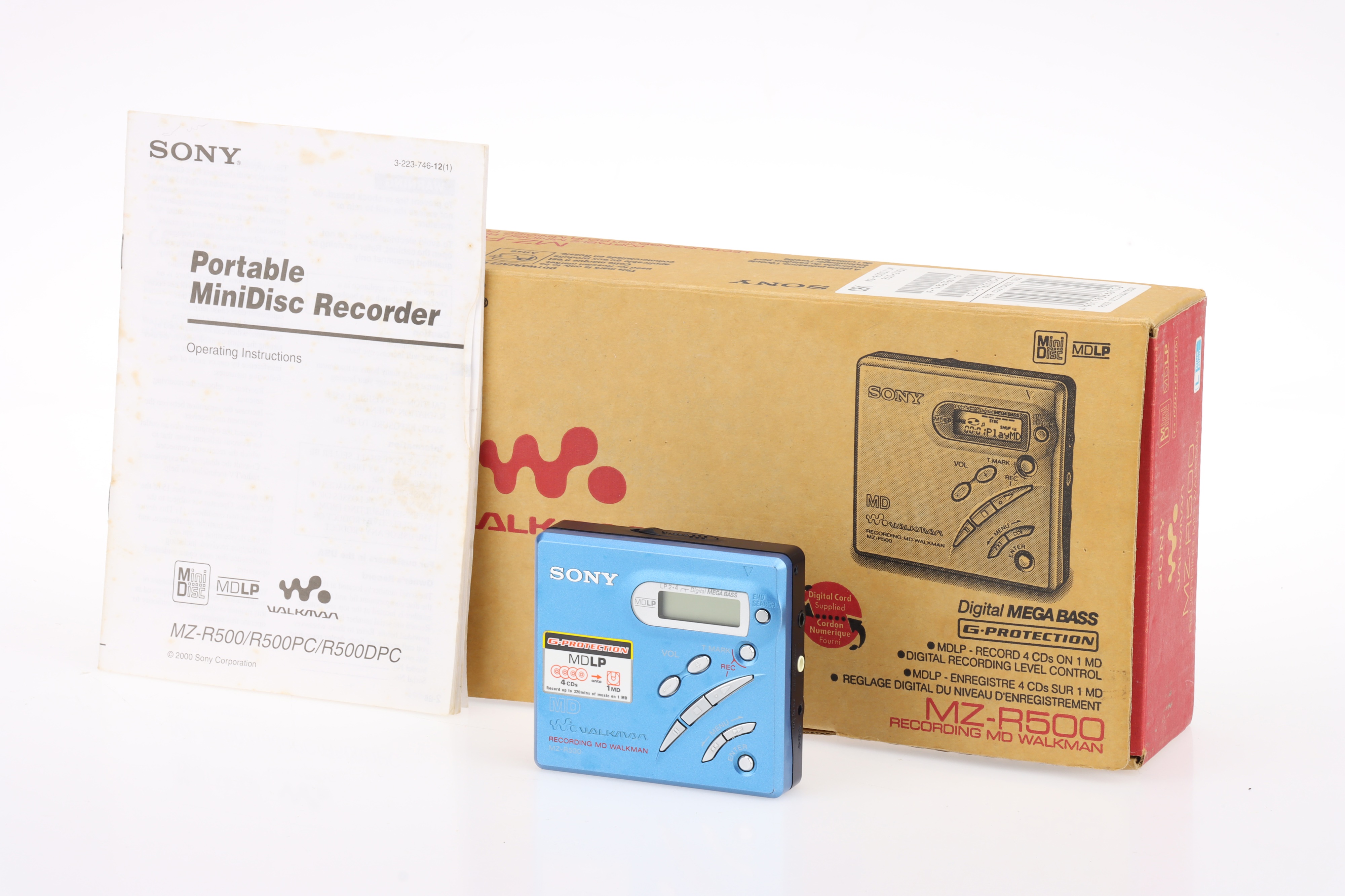 Lot 517 - A Sony Walkman MZ-R500 MD Mini Disc Player,