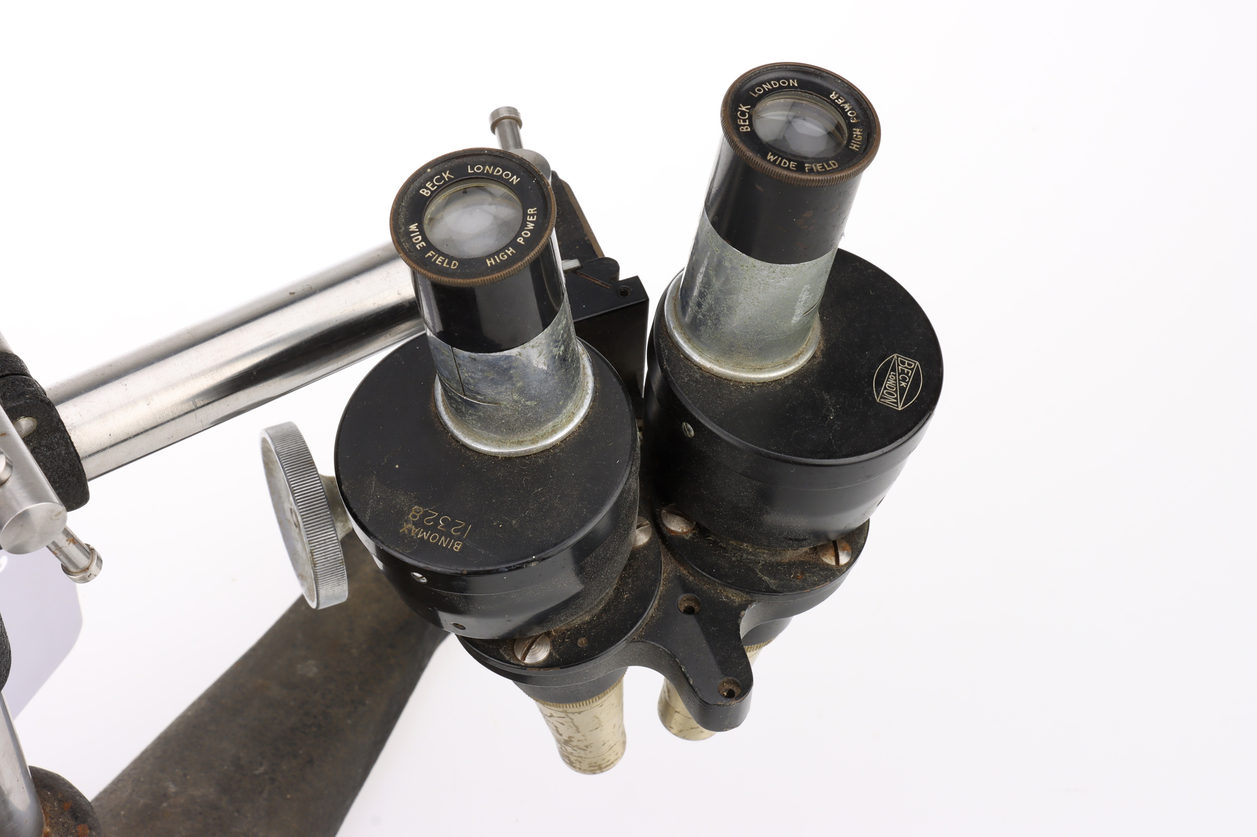 Lot 576 - A Beck London Stereo Boom Microscope,