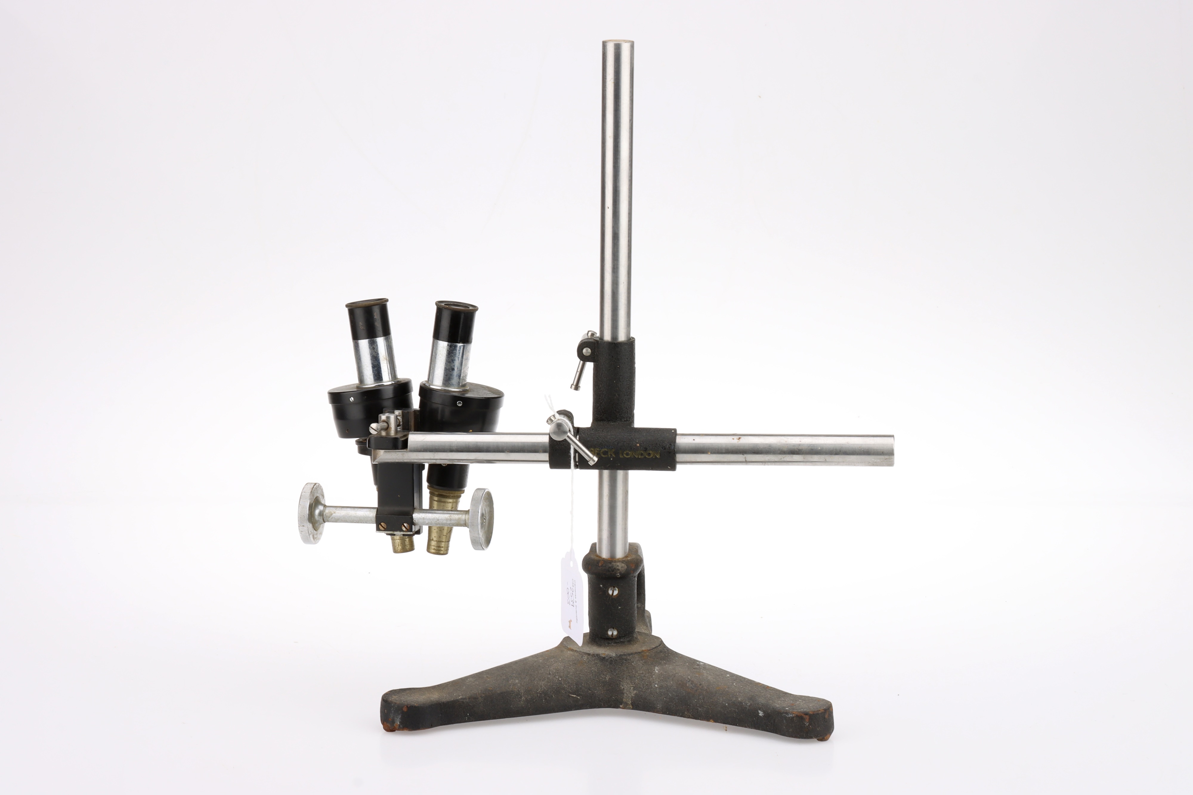 Lot 576 - A Beck London Stereo Boom Microscope,