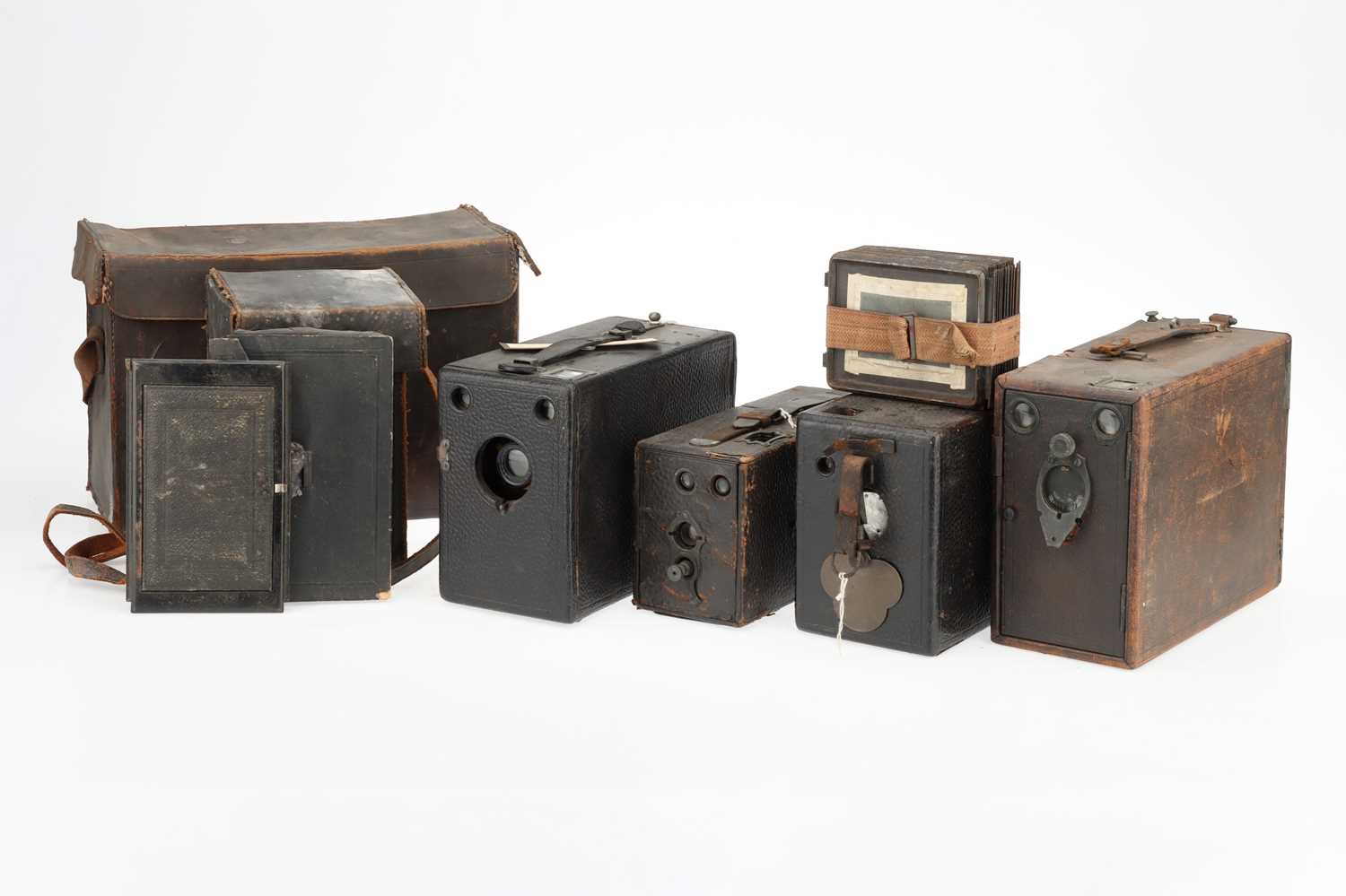 Lot 142 - Four Falling Plate Cameras,