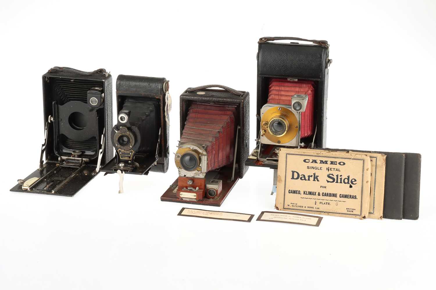 Lot 143 - A Selection of Four Folding Cameras,