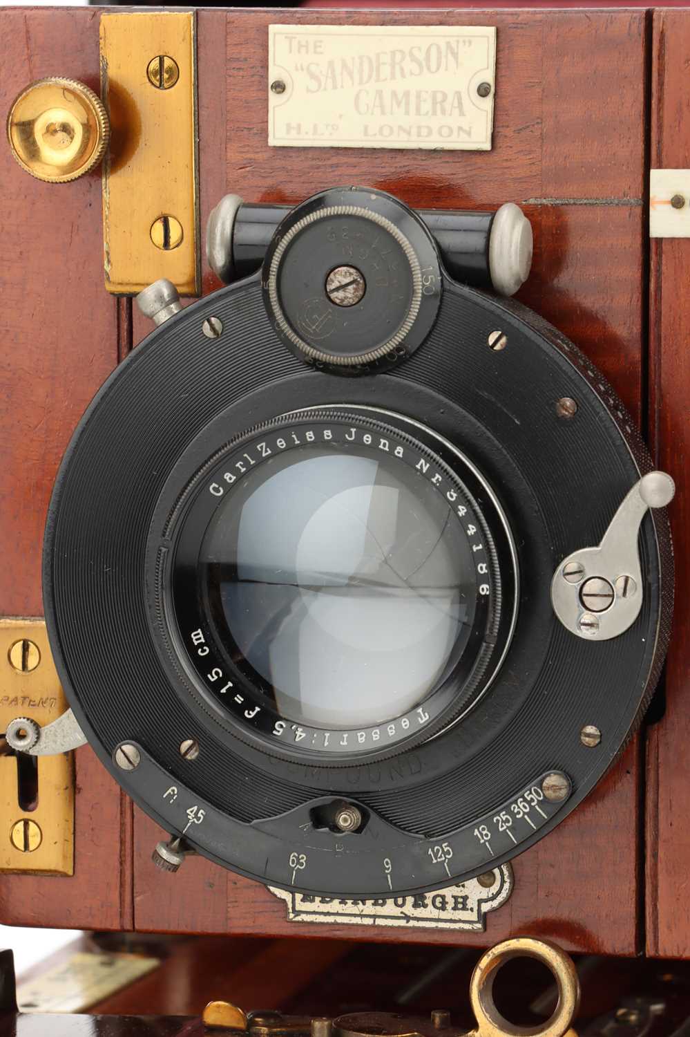 Lot 212 - A Sanderson Half Plate Hand & Stand Folding