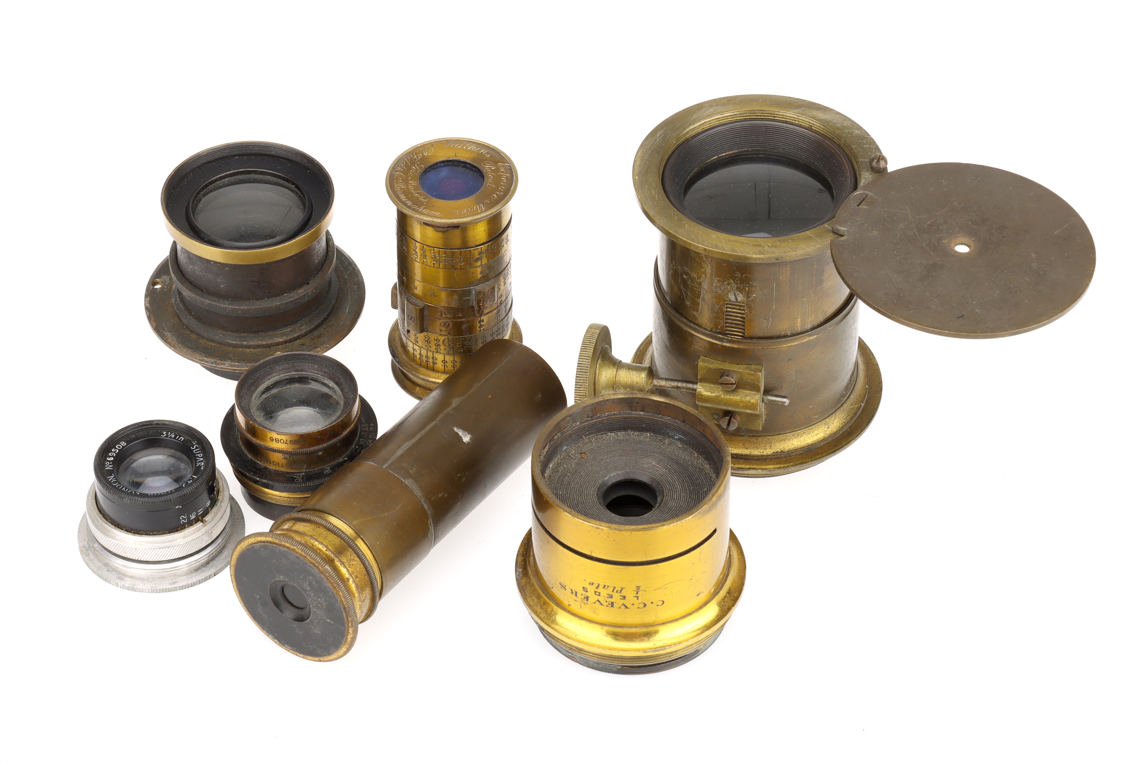 Lot 249 - Collection of Camera & Lantern Lenses