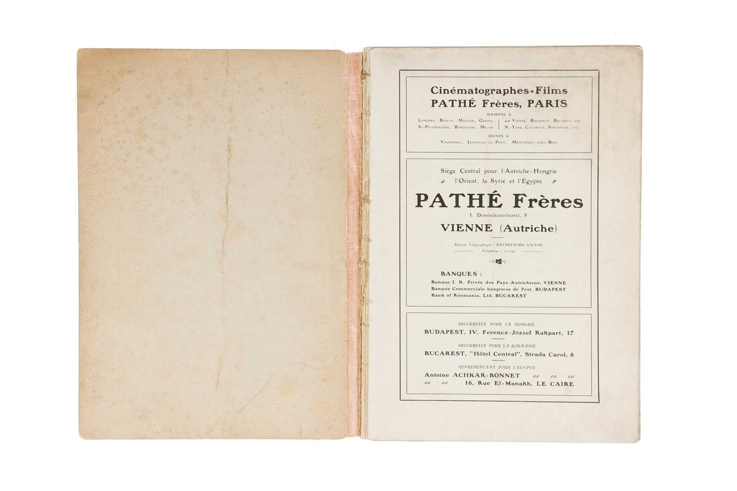 Lot 165 - A Rare Pathe Freres, Paris Cinematographes