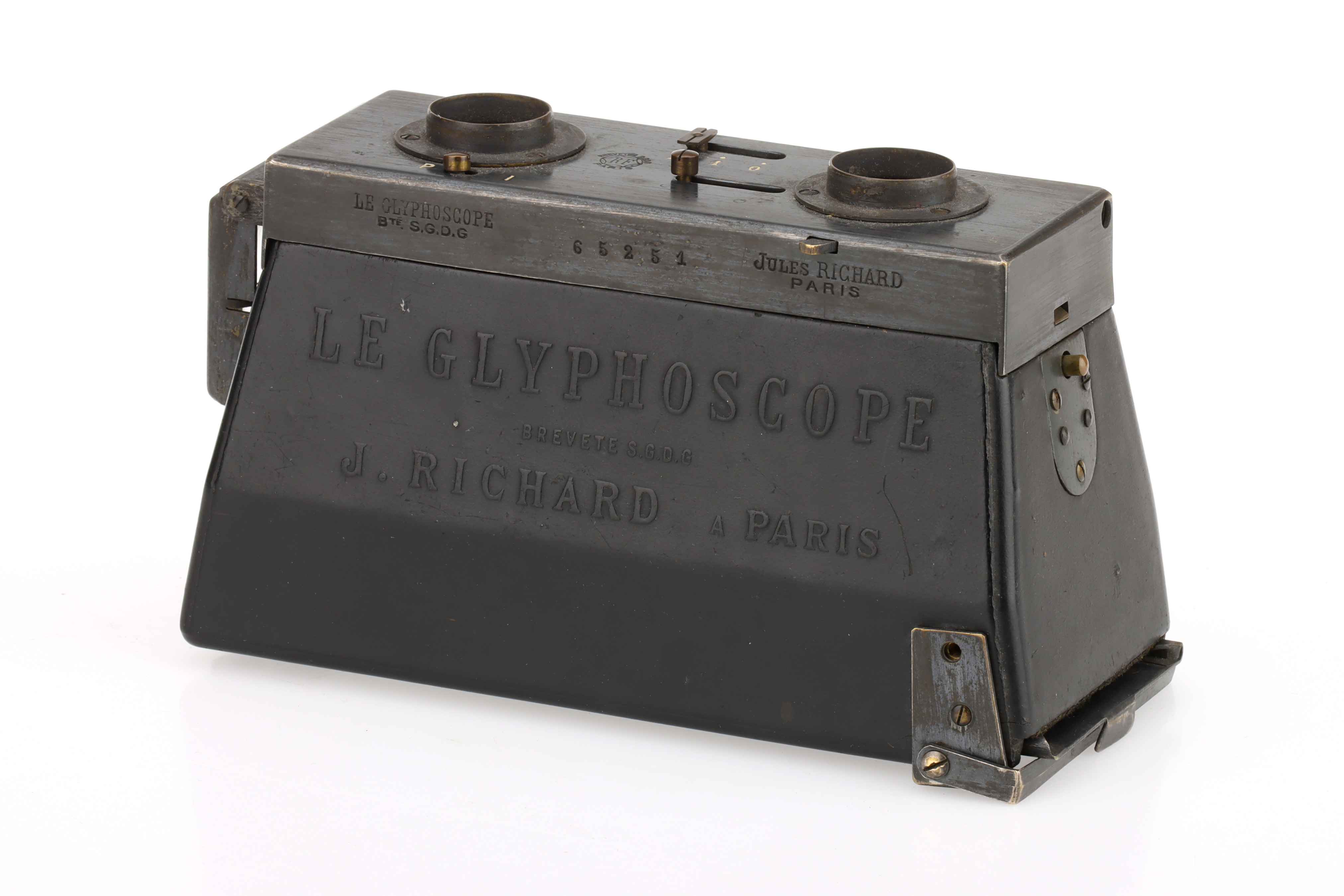 Lot 334 - A Jules Richard Glyphoscope Stereo Plate