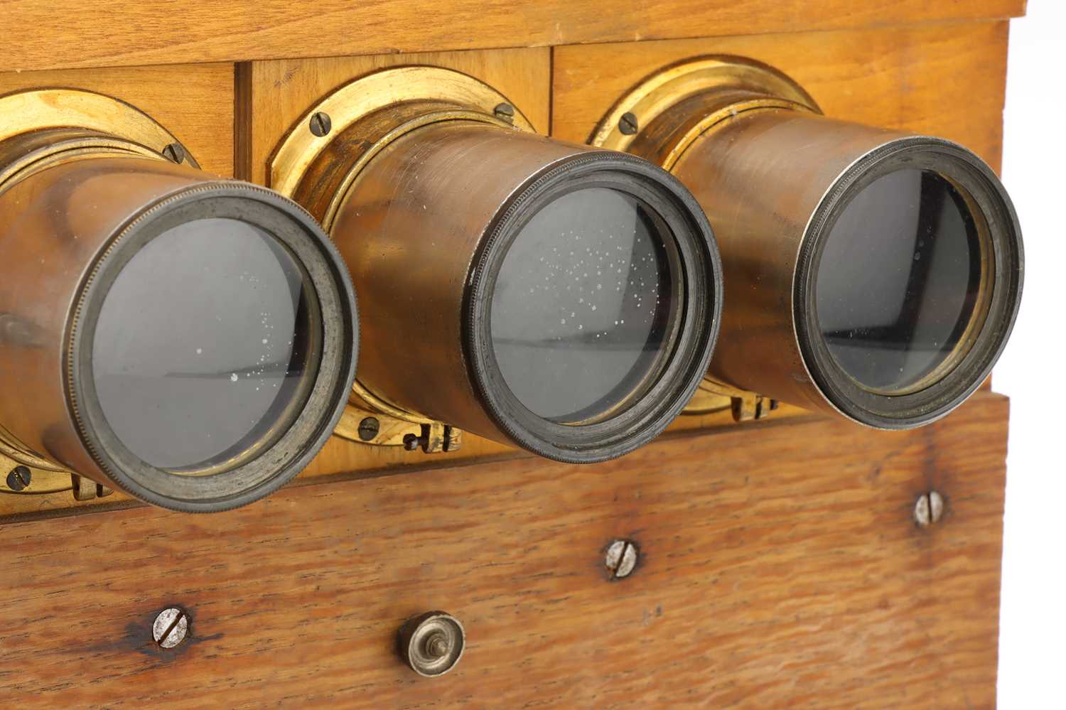 Lot 332 - A Tri-Colour Magic Lantern & Slides