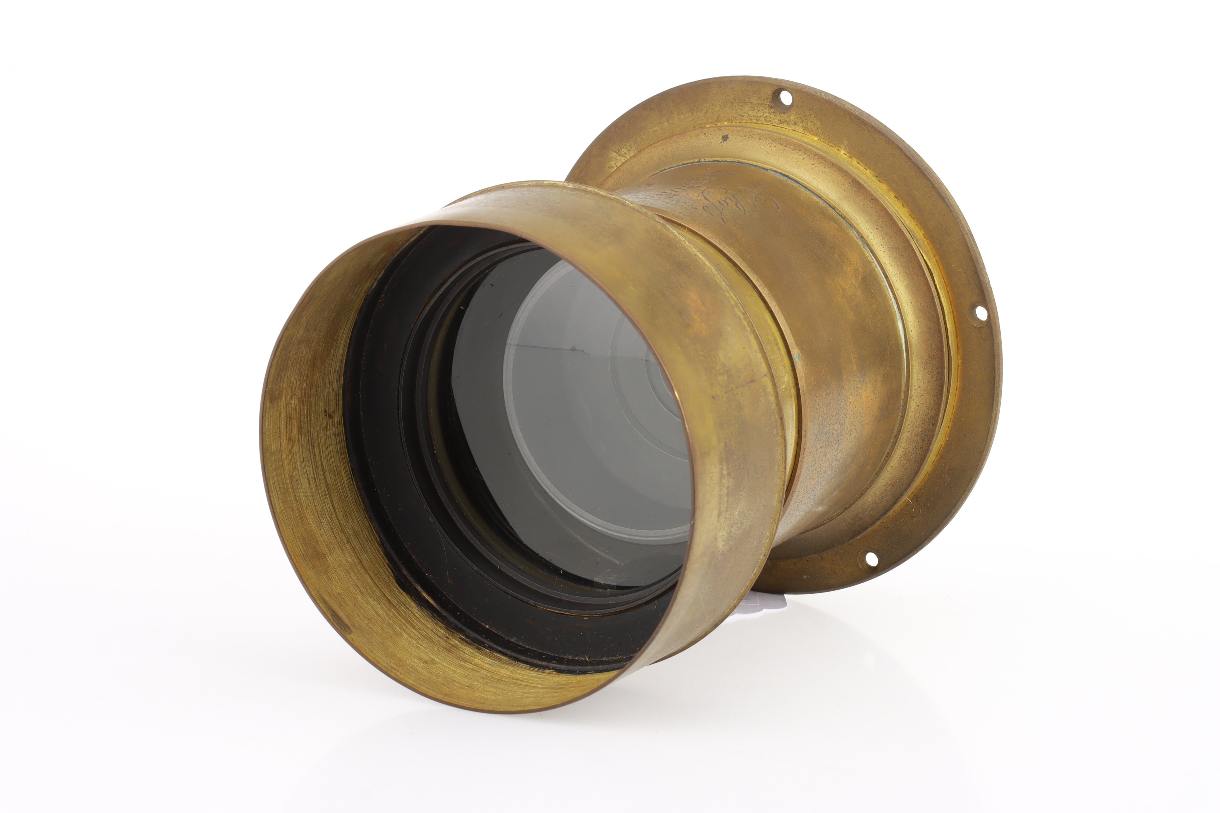 Lot 238 - An A. Ross Brass Portrait Lens,