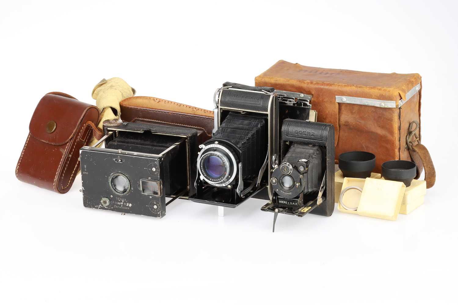 Lot 183 - Three Folding Cameras,