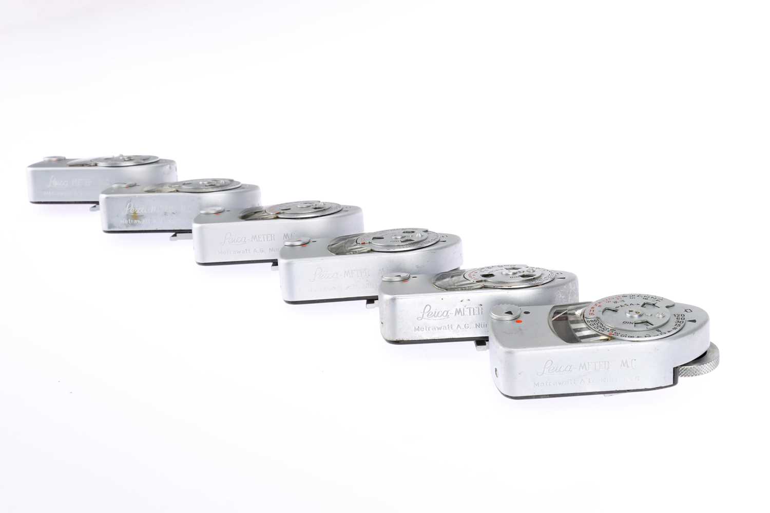 Lot 71 - Six Leicameter MC Light Meters,