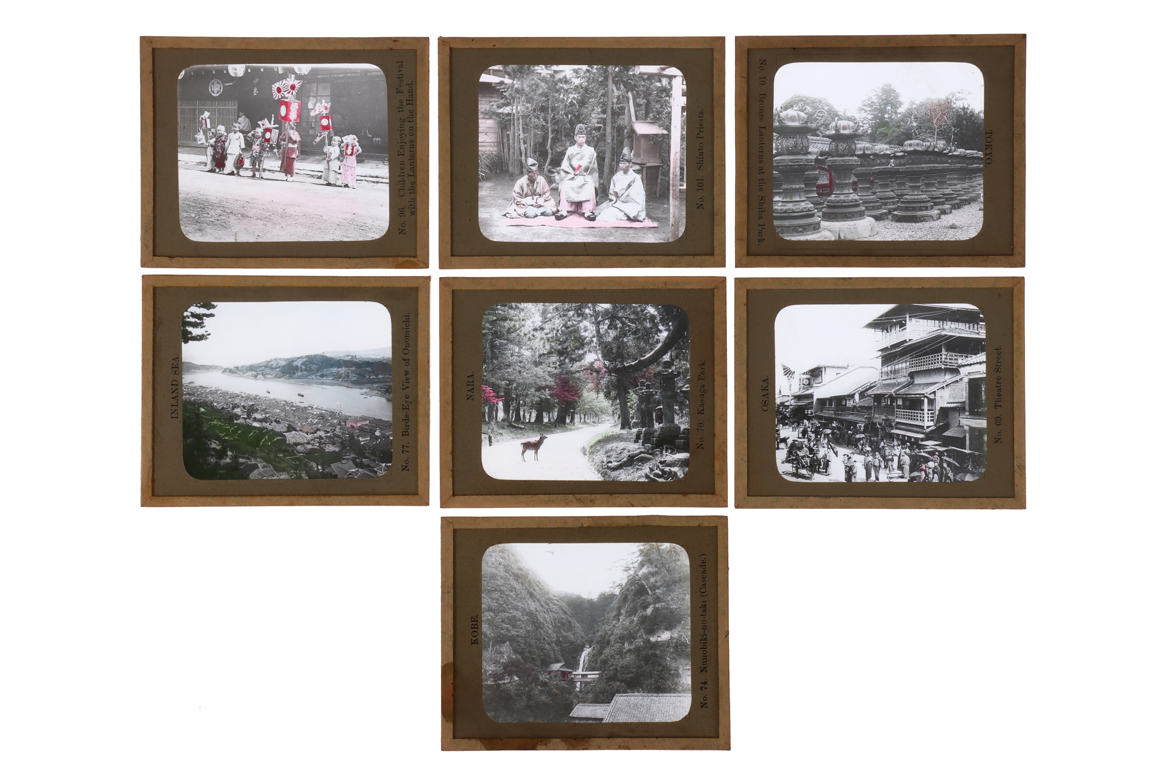 Lot 79 - Japanese Magic Lantern Lantern Slides,