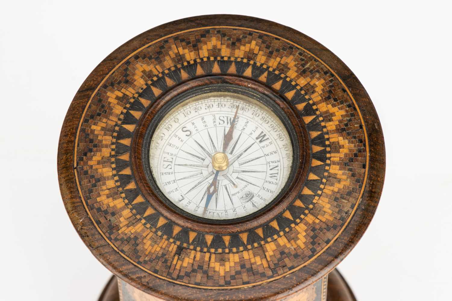 Lot 169 - Tunbridge Ware Combination Thermometer