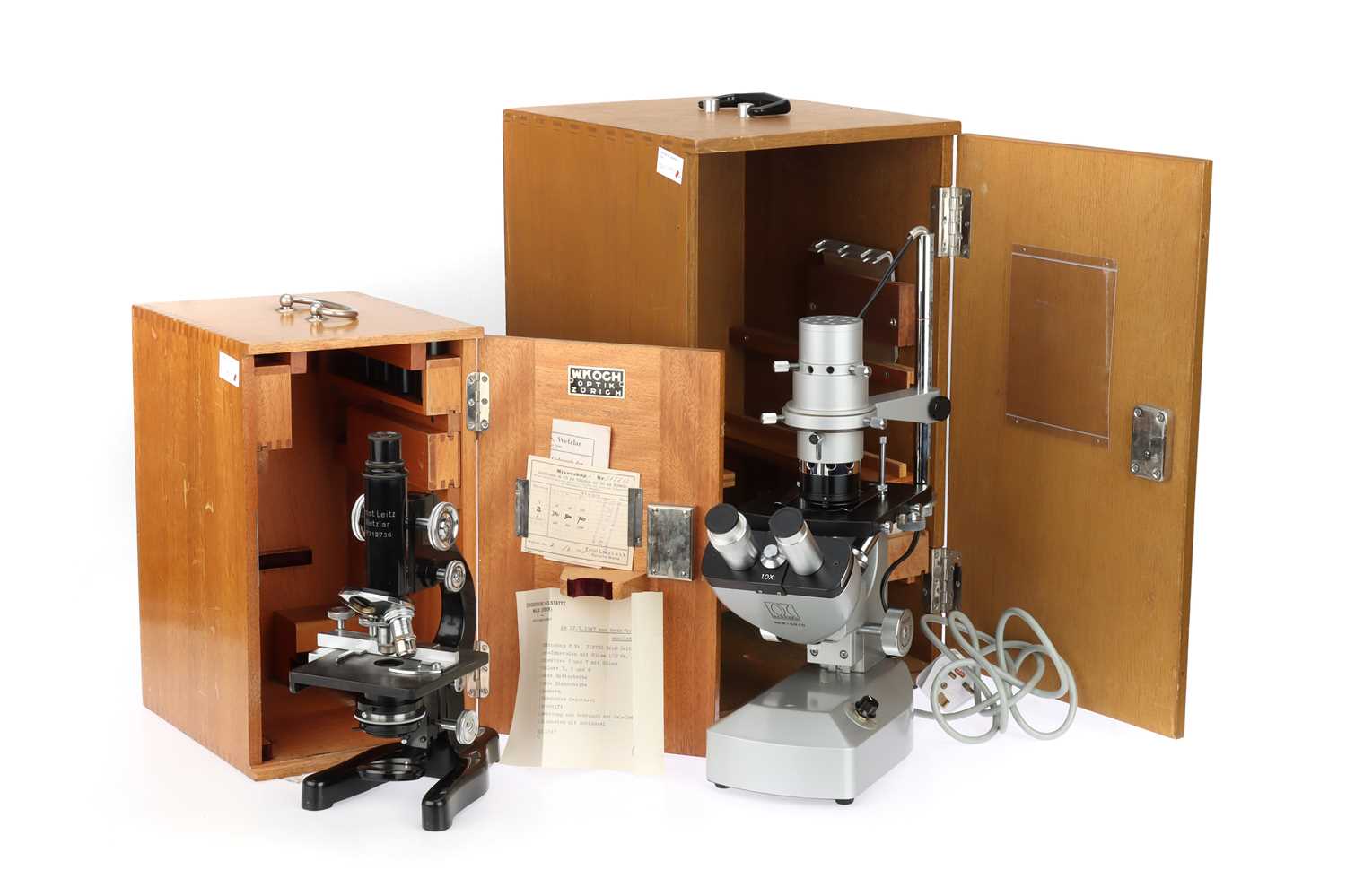 Lot 583 - Classic Microscopy, 2 Classic Microscopes