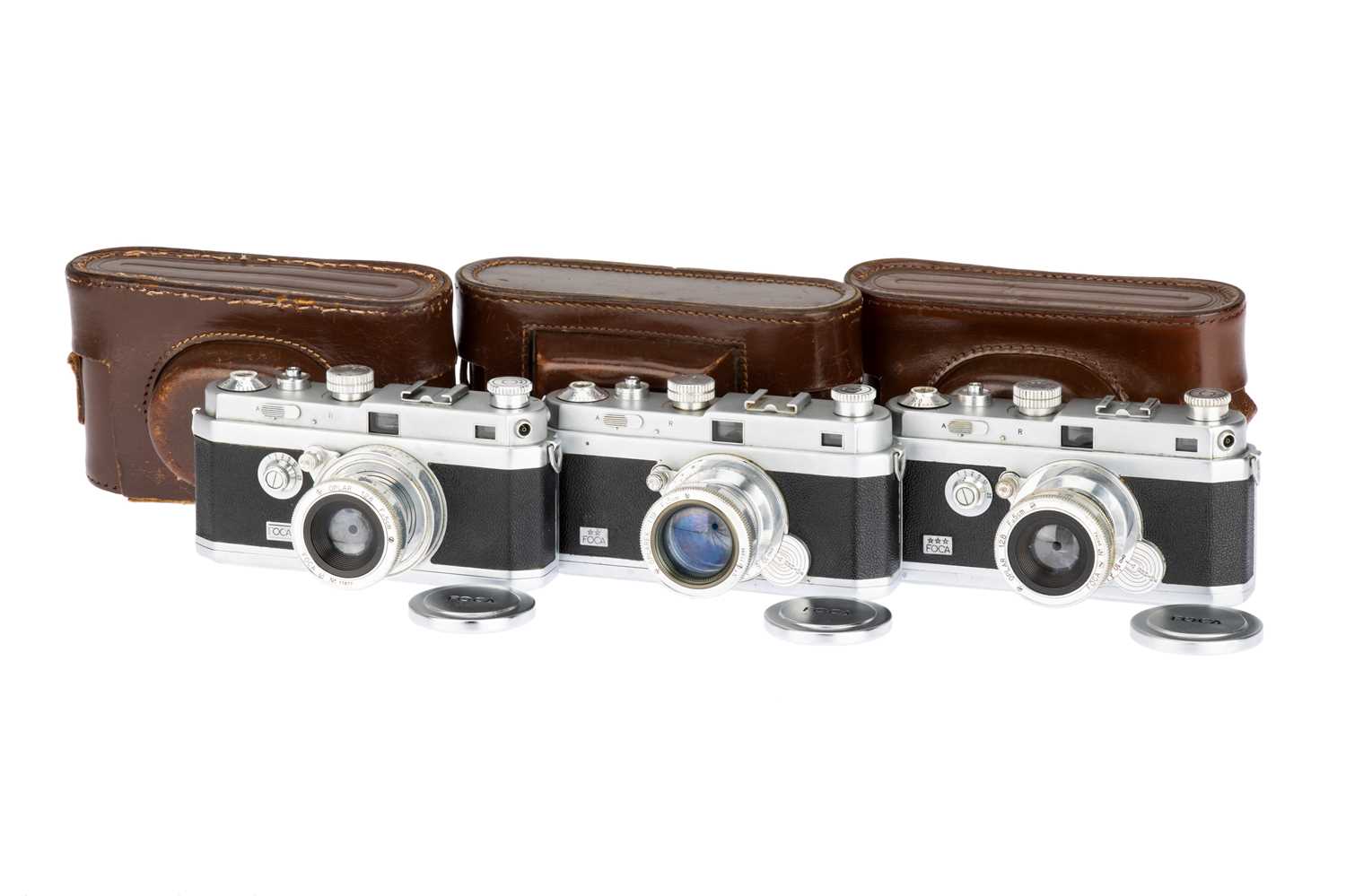 Lot 92 - Three Foca 35mm Rangefinder Cameras,