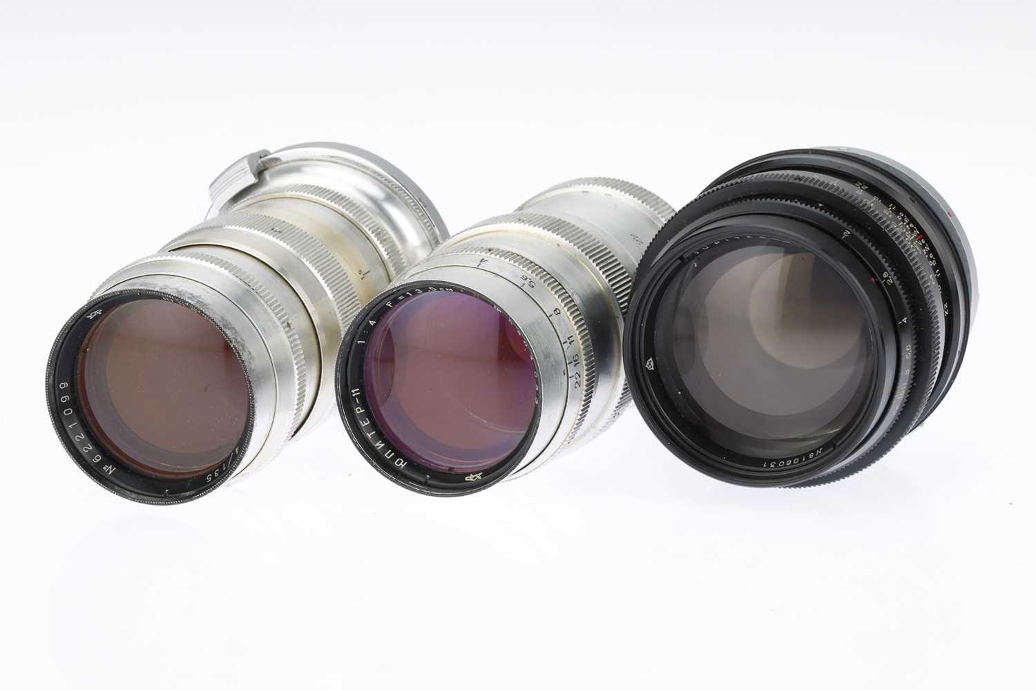 Lot 413 - Three Soviet Era Jupiter Rangefinder Camera