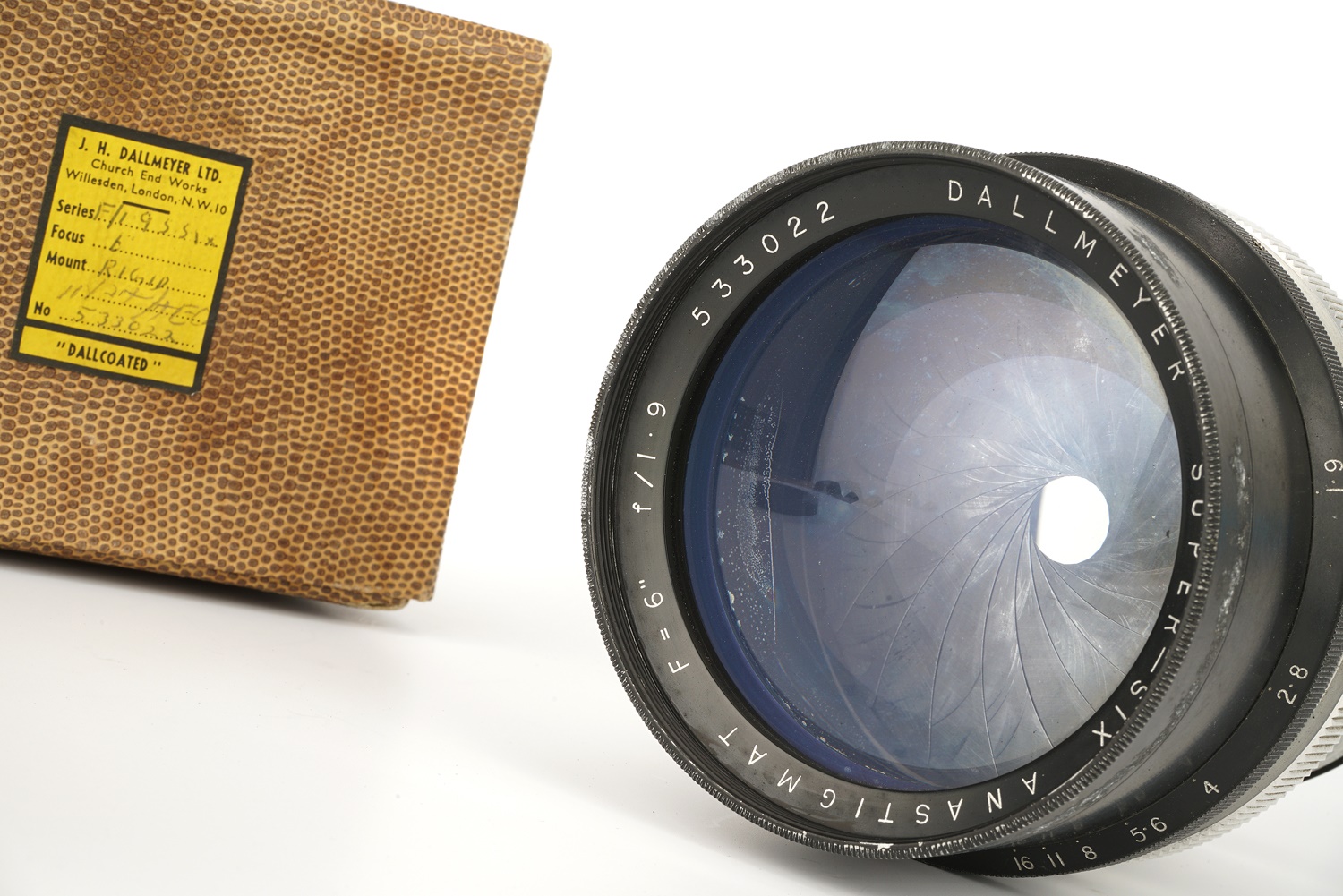 Lot 387 - A Dallmeyer Super Six f/1.9 6" Lens,