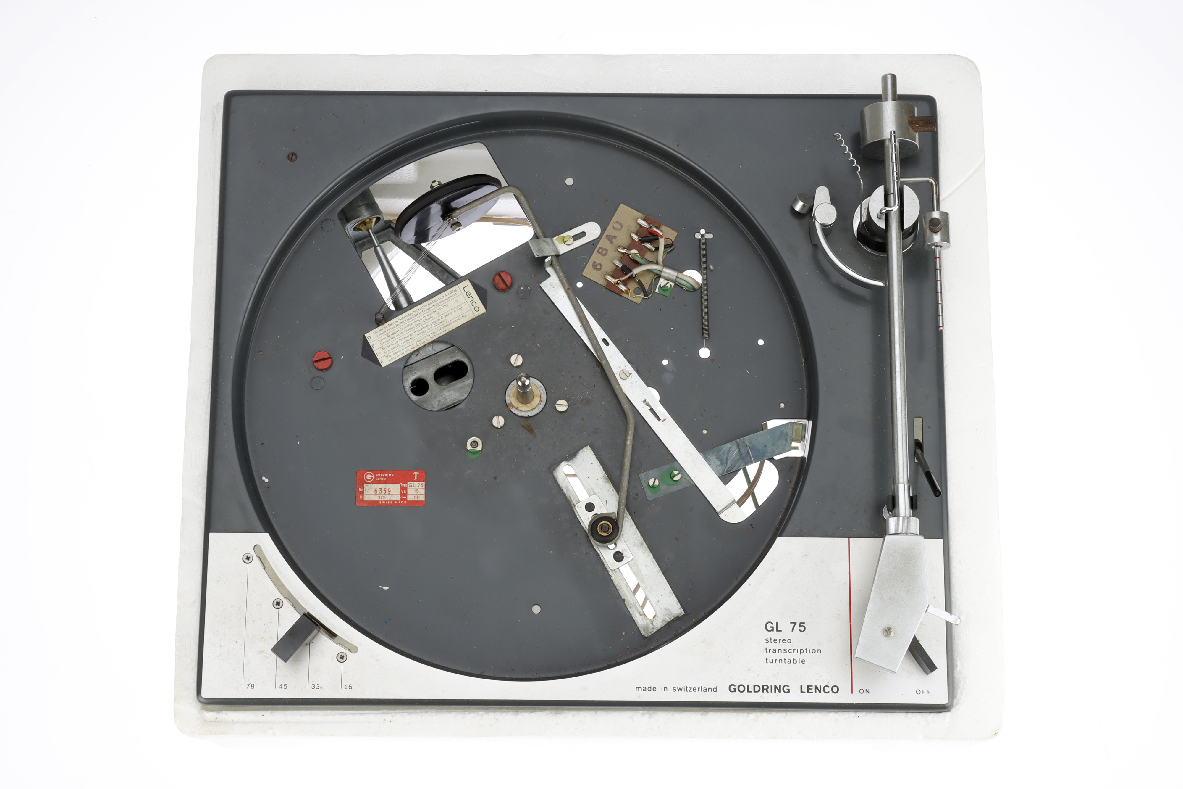 Lot 880 - A Goldring Lenco GL 75 Transcription