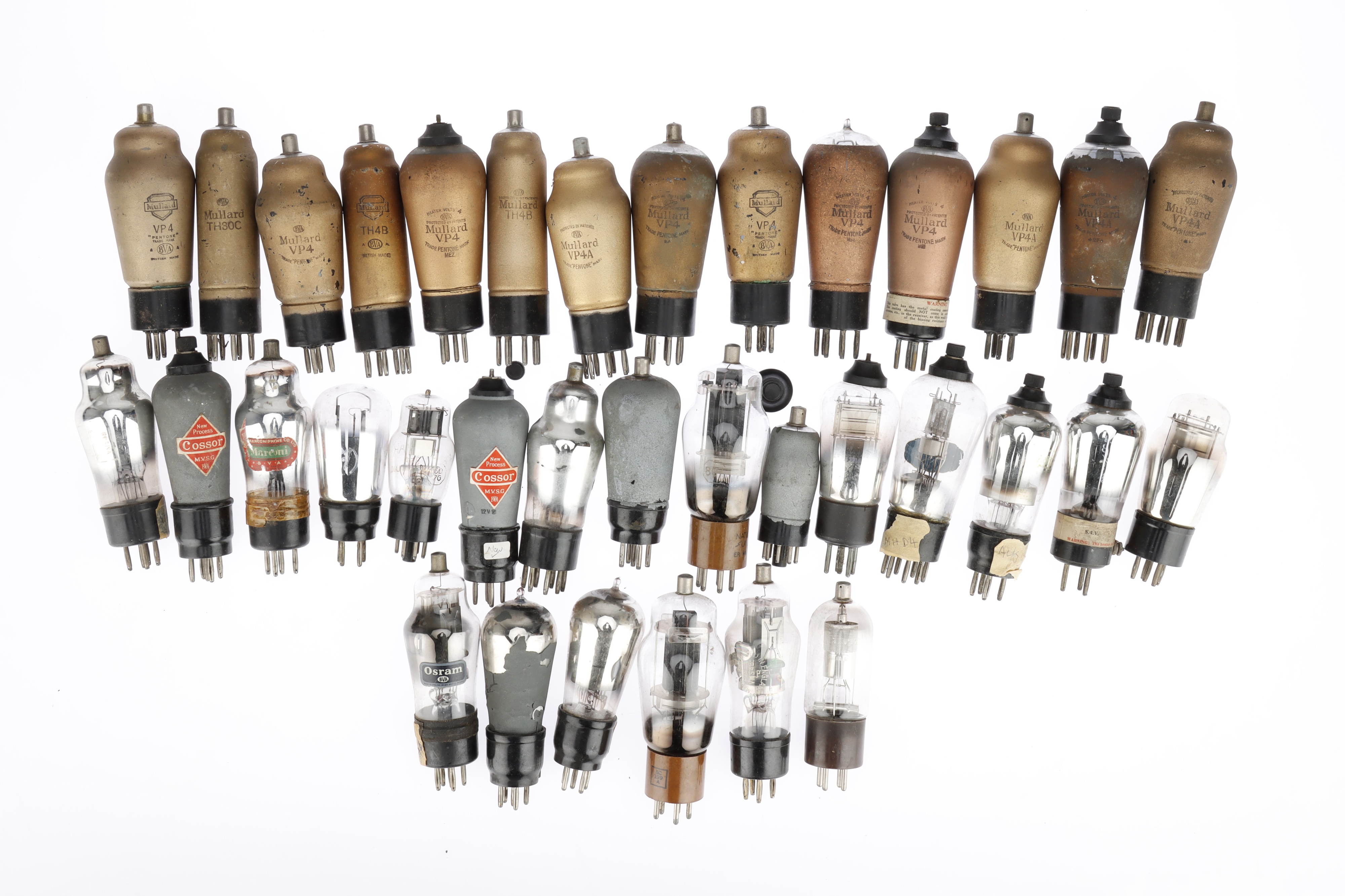 Lot 857 - Large Collection of Early Radio Valves,