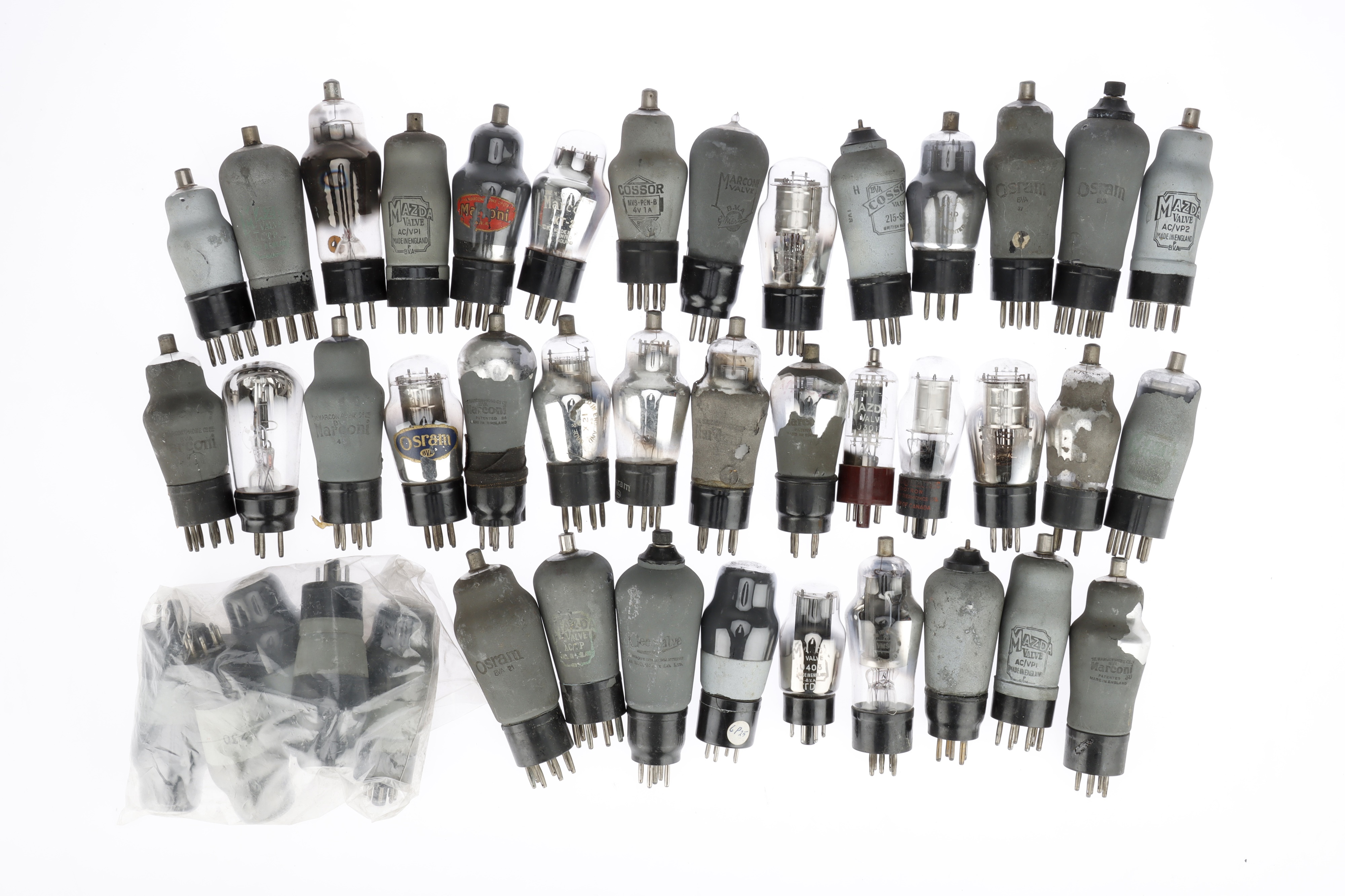 Lot 857 - Large Collection of Early Radio Valves,