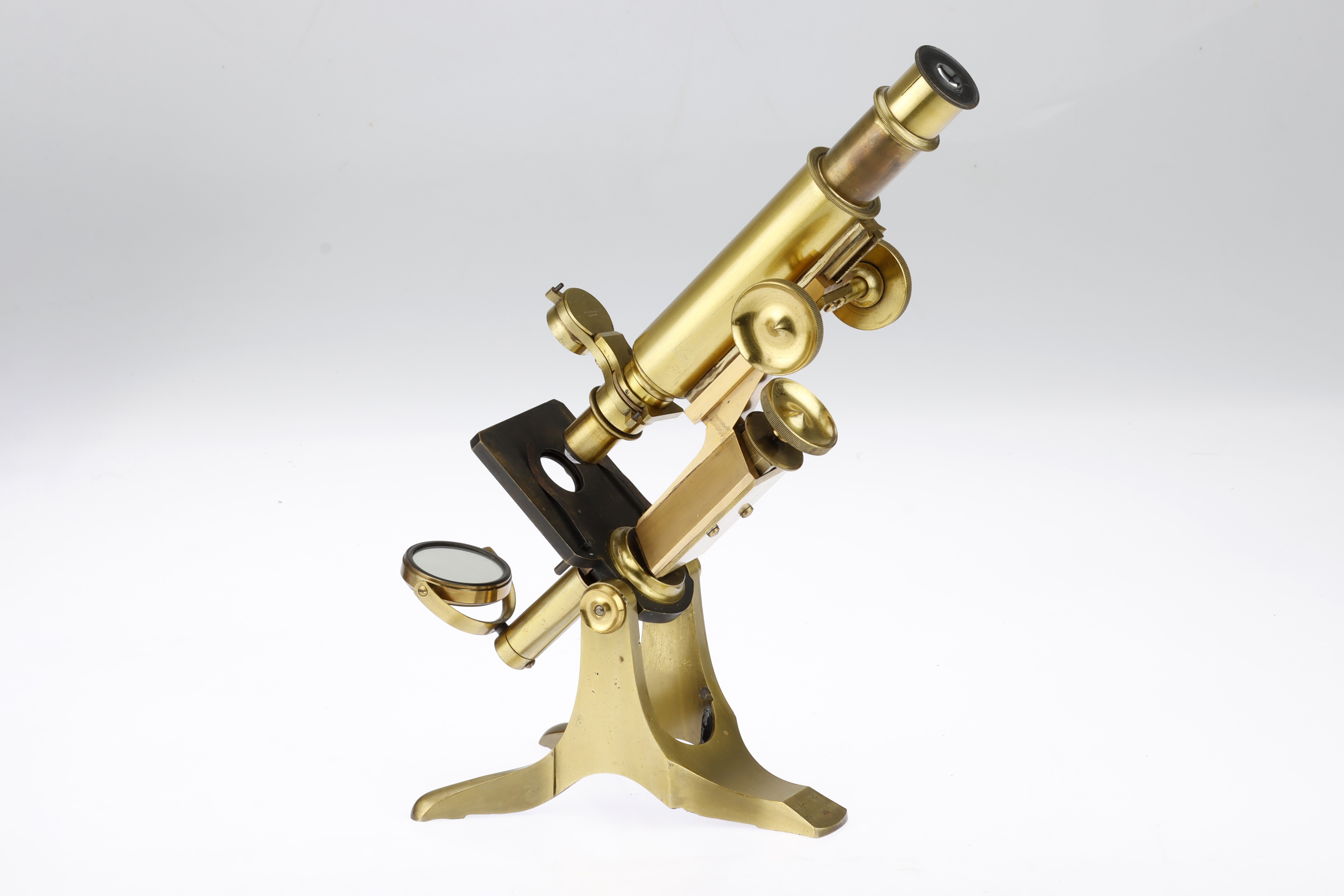 Lot 730 - Scottish Compound Victorian Microscope,