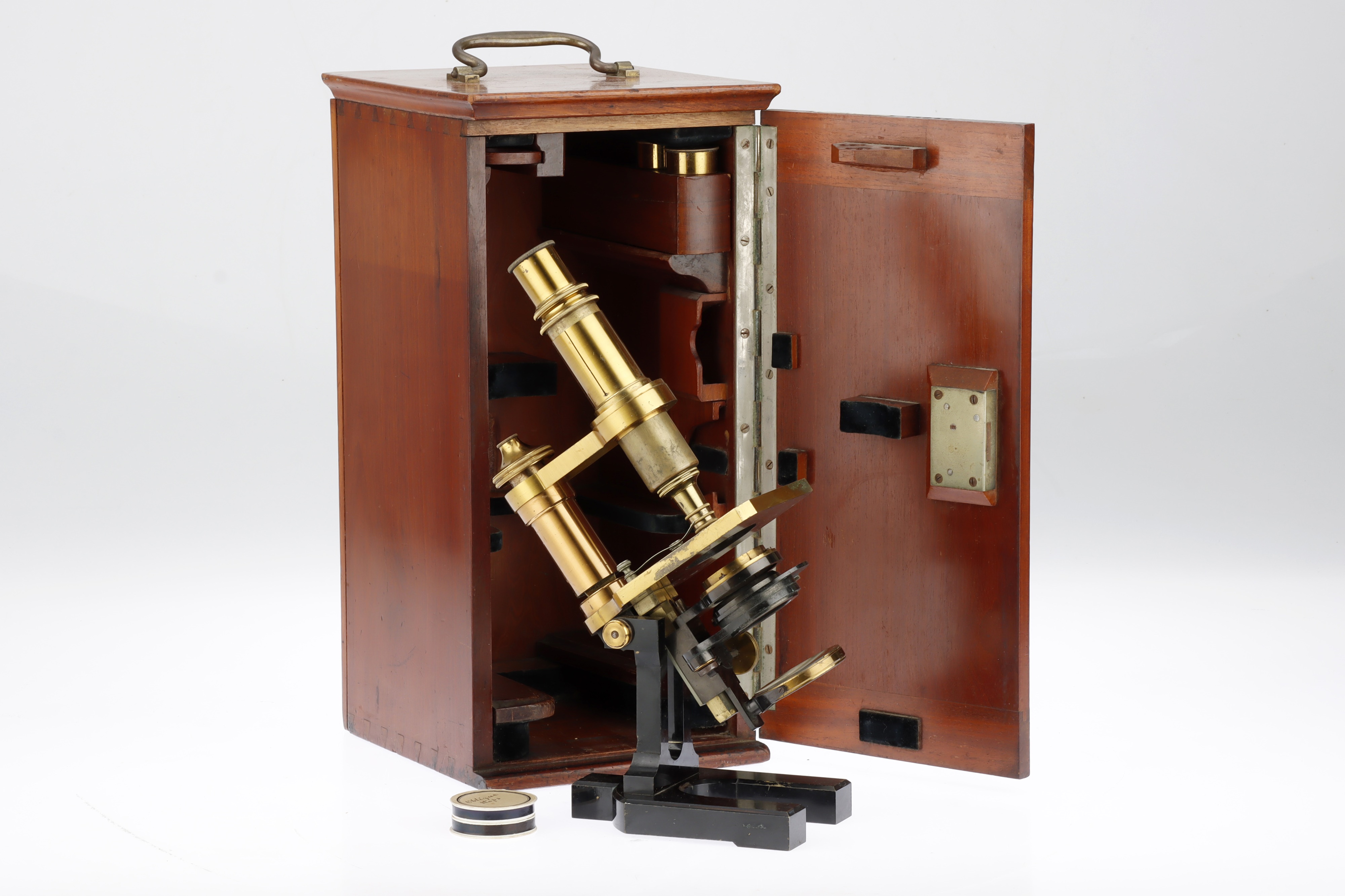 Lot 723 - Zeiss Brass Microscope,