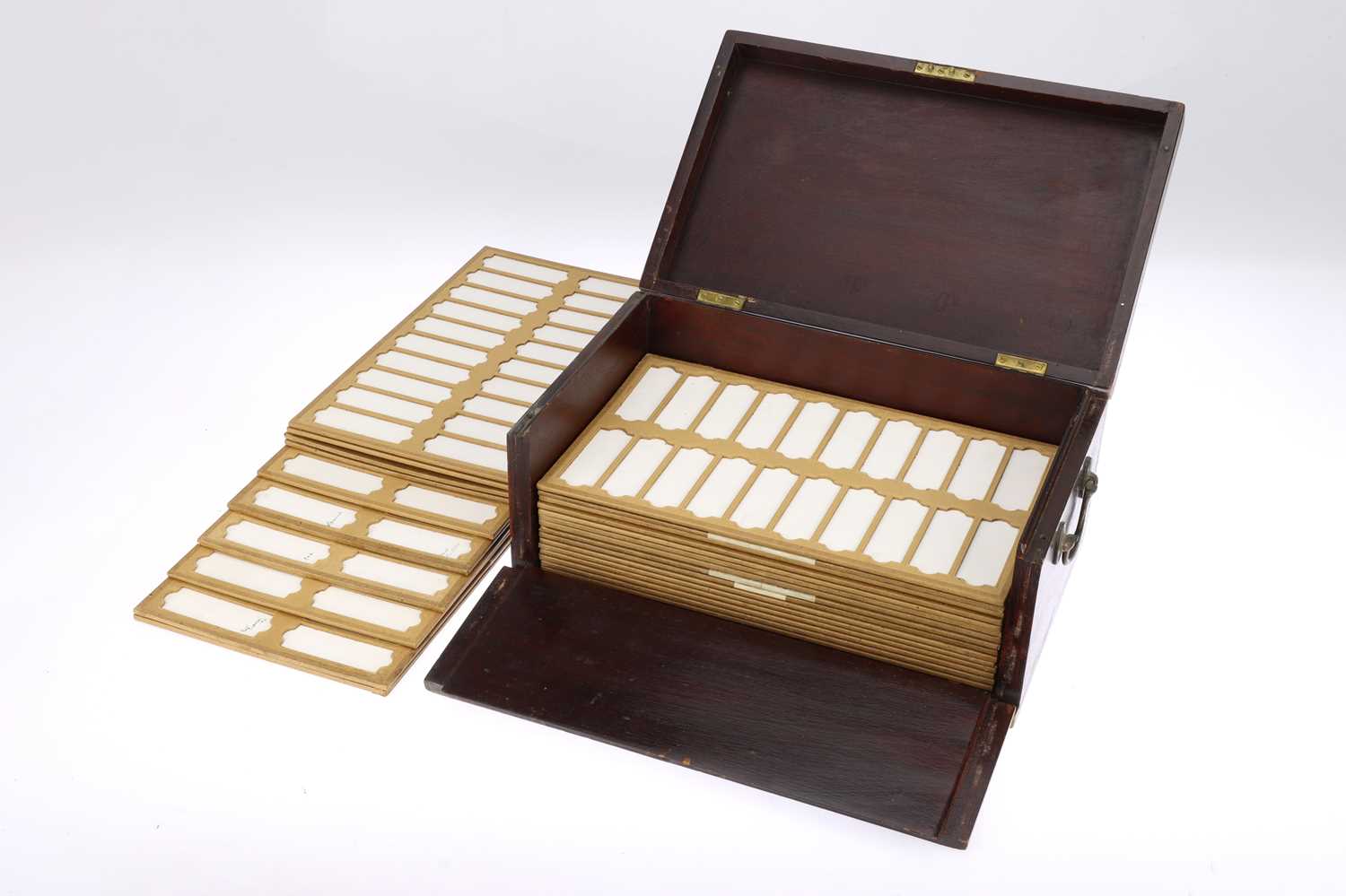 Lot 764 - A Large Microscope Slide Case,
