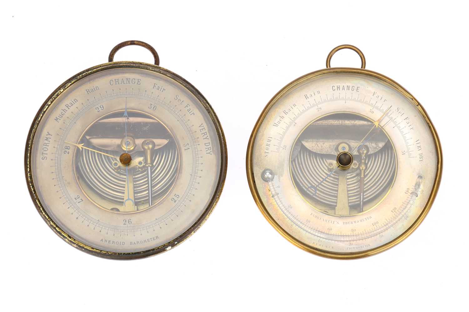 Lot 562 - 2 Bourdon Barometers,